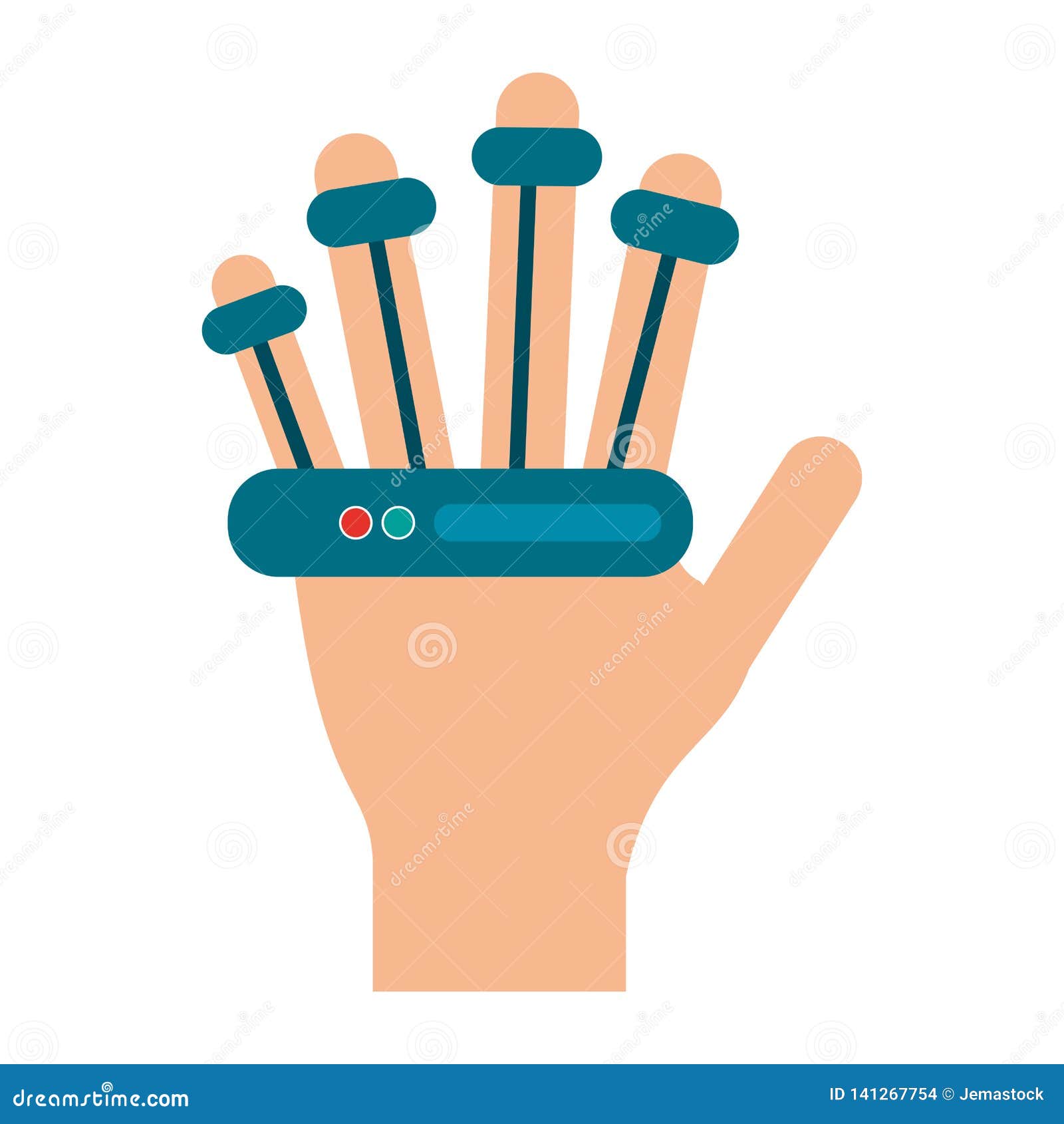 Bionic Hand Technology Symbol Stock Vector - Illustration of automation ...