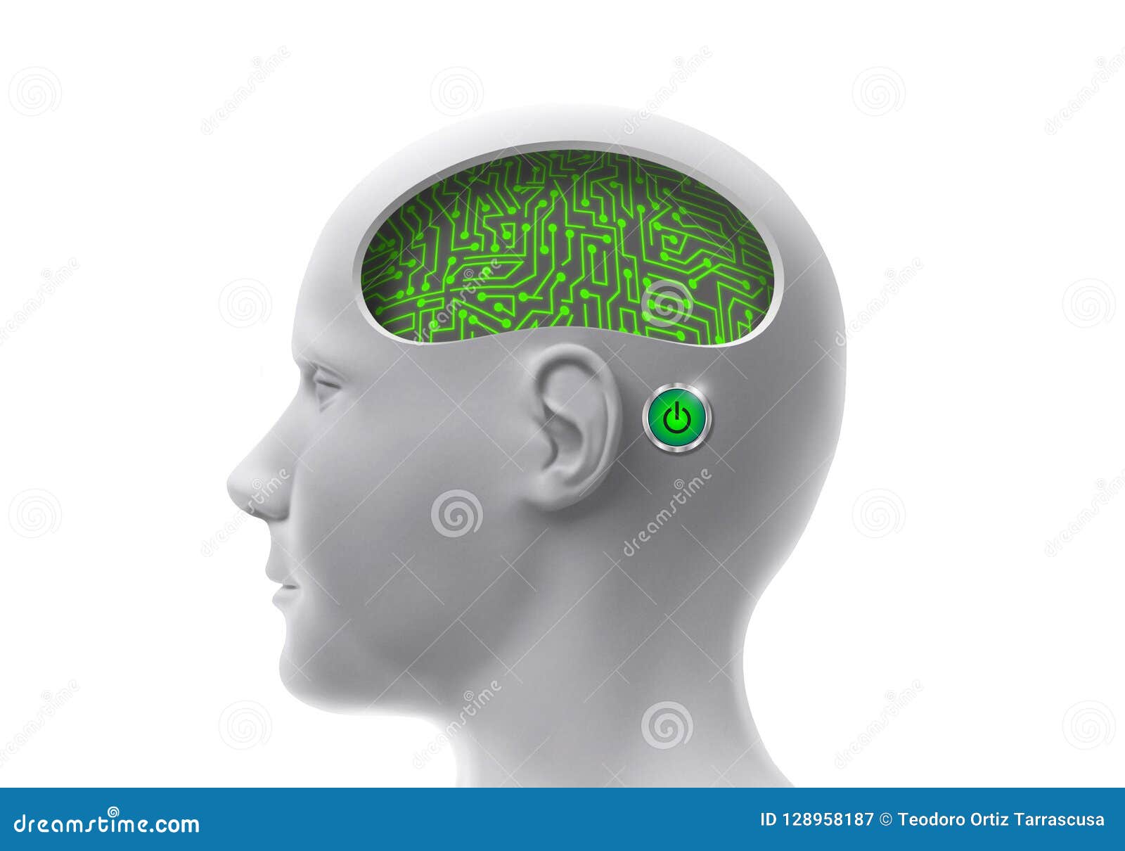 Bionic Human Head with Integrated Circuits and Mechanisms in the Brain ...