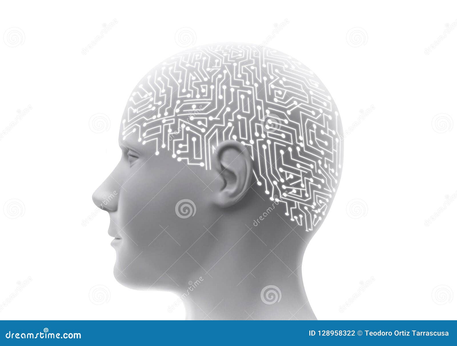 Bionic Human Head with Integrated Circuits and Mechanisms in the Brain ...