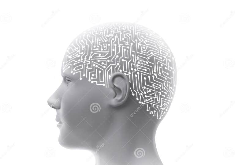 Bionic Human Head with Integrated Circuits and Mechanisms in the Brain ...