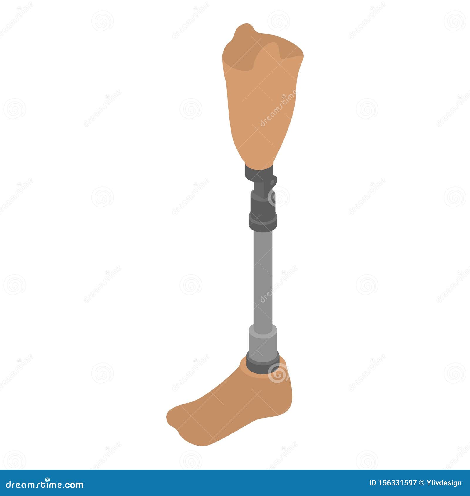 Bionic Human Leg Icon, Isometric Style Stock Vector - Illustration of ...