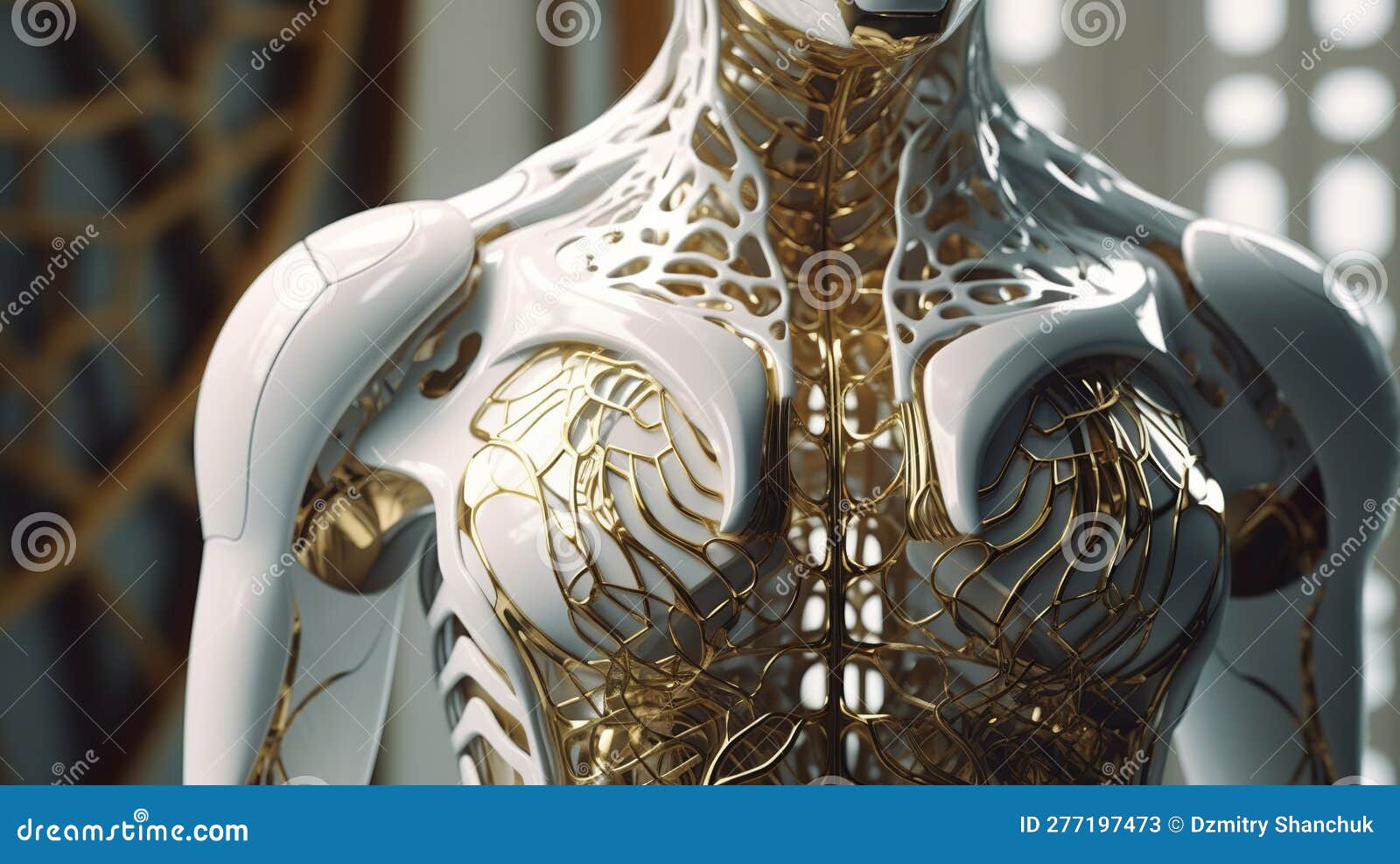 Bionic Human Robot Generative AI Stock Image - Image of design ...