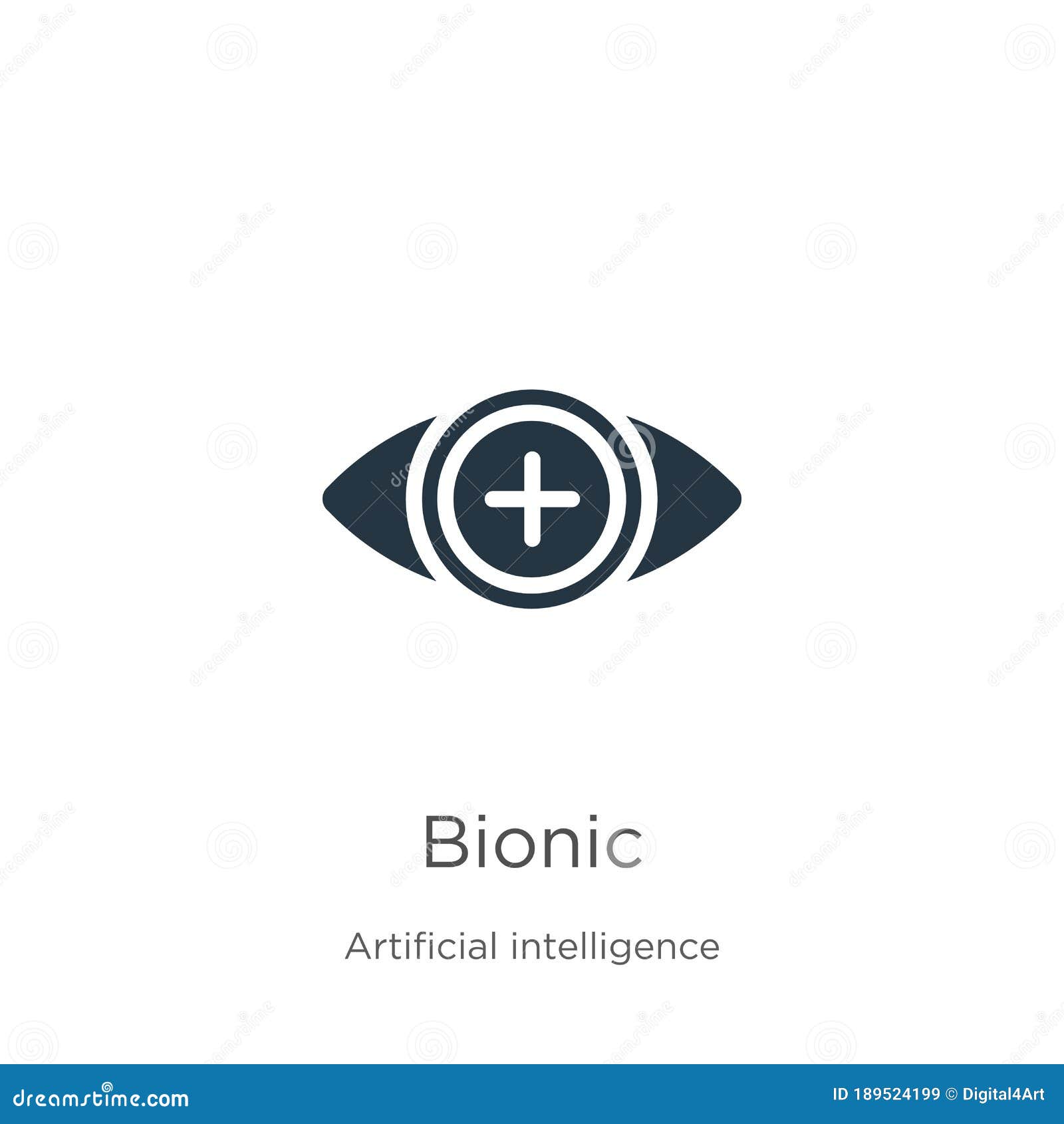 Bionic Icon Vector. Trendy Flat Bionic Icon from Augmented Reality ...