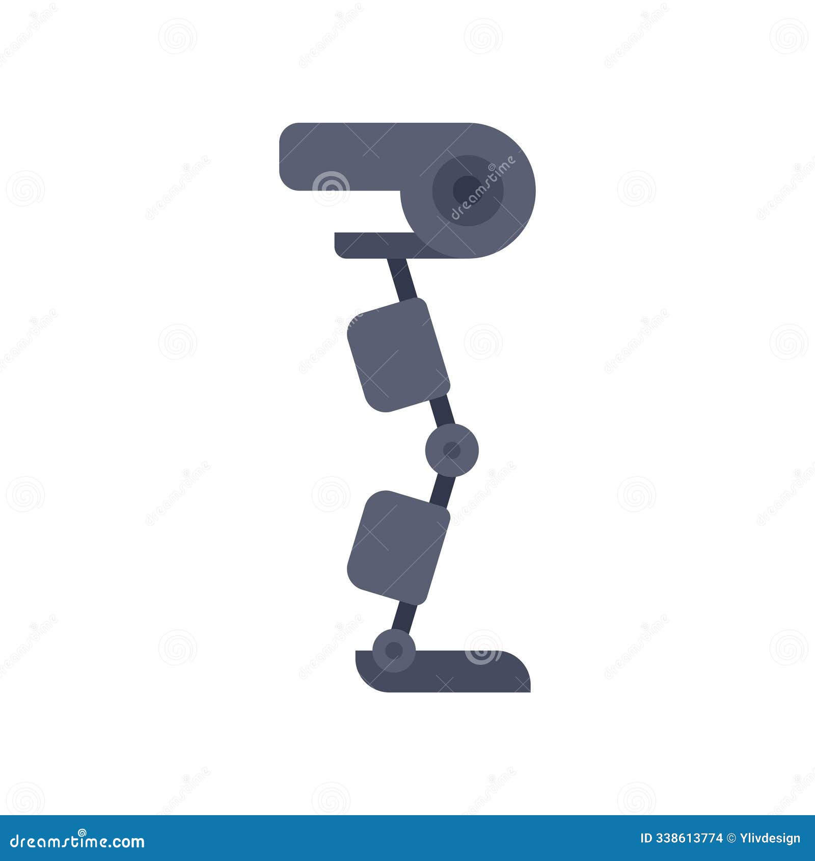 Modern Exoskeleton Prosthetic Leg for Disabled People Stock ...