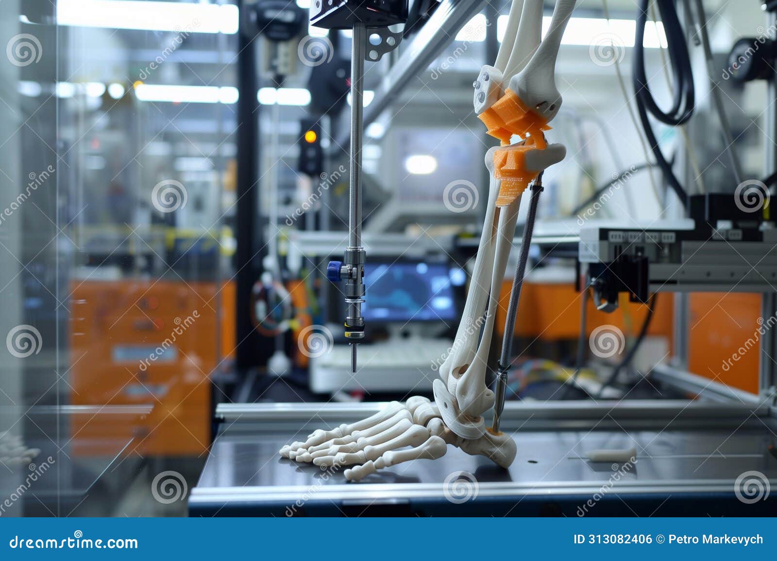 3D Printed Bionic Hand Isolated Cartoon Vector Illustrations ...