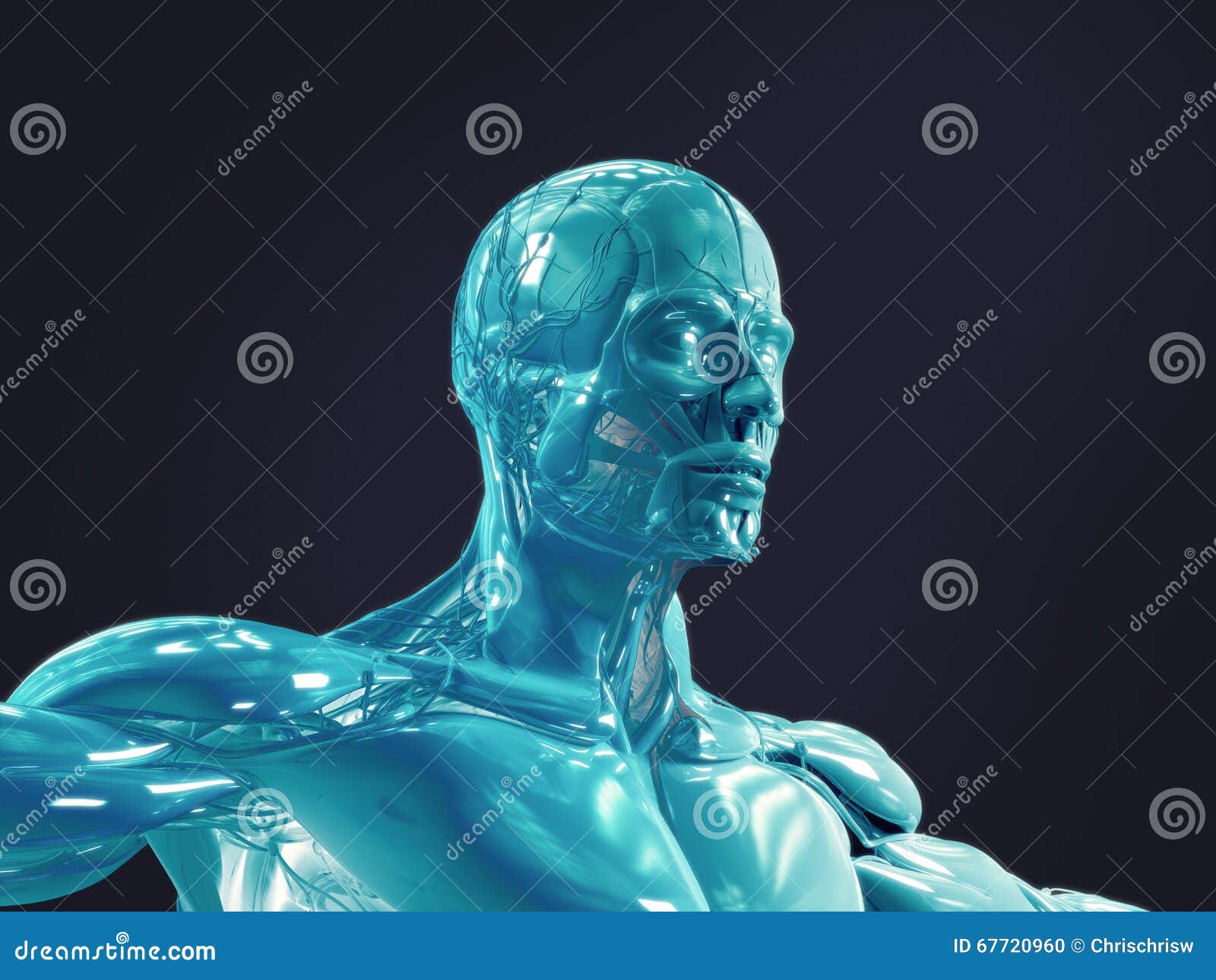 Bionic man stock photo. Image of bionic, technological - 67720960