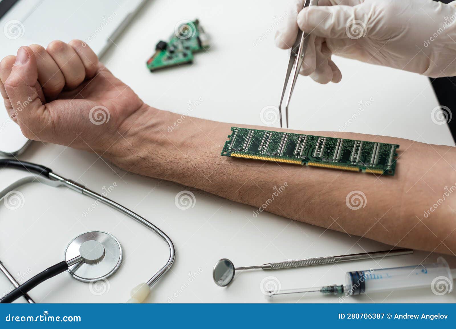 Bionic Microchip Inside Human Body - Future Technology and Cybernetics ...