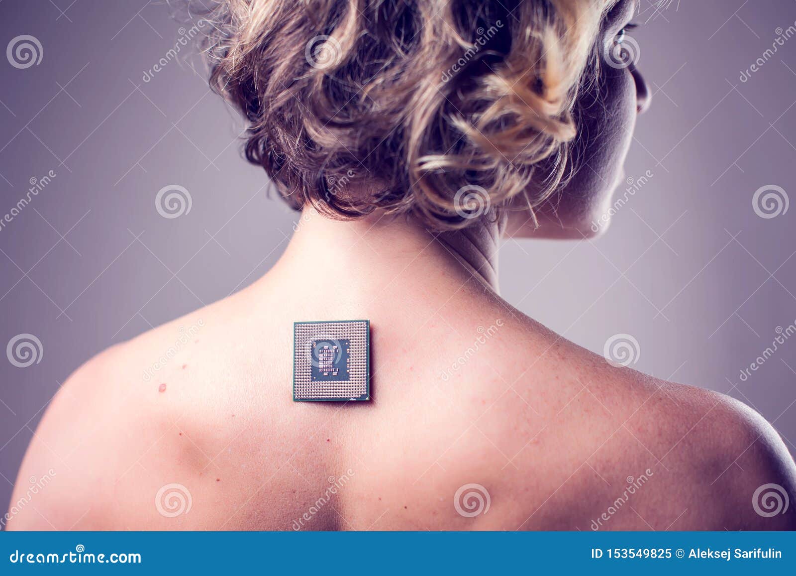 Bionic Chip Processor Implant in Female Human Body - Future Technology ...