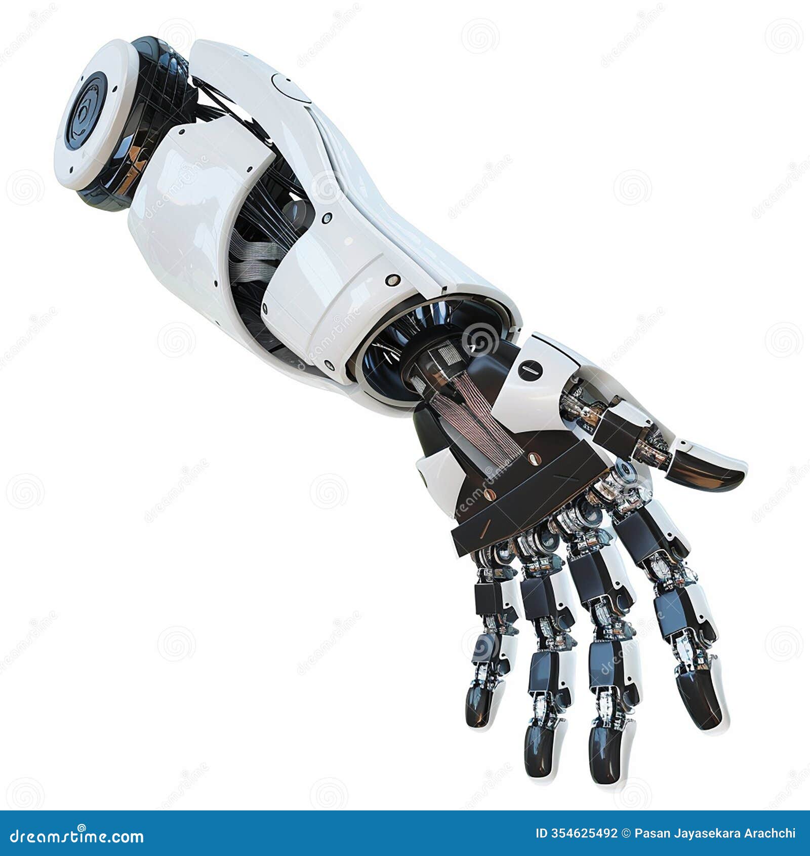 Bionic Prosthetic Icon On White Background Royalty-Free Stock Image ...