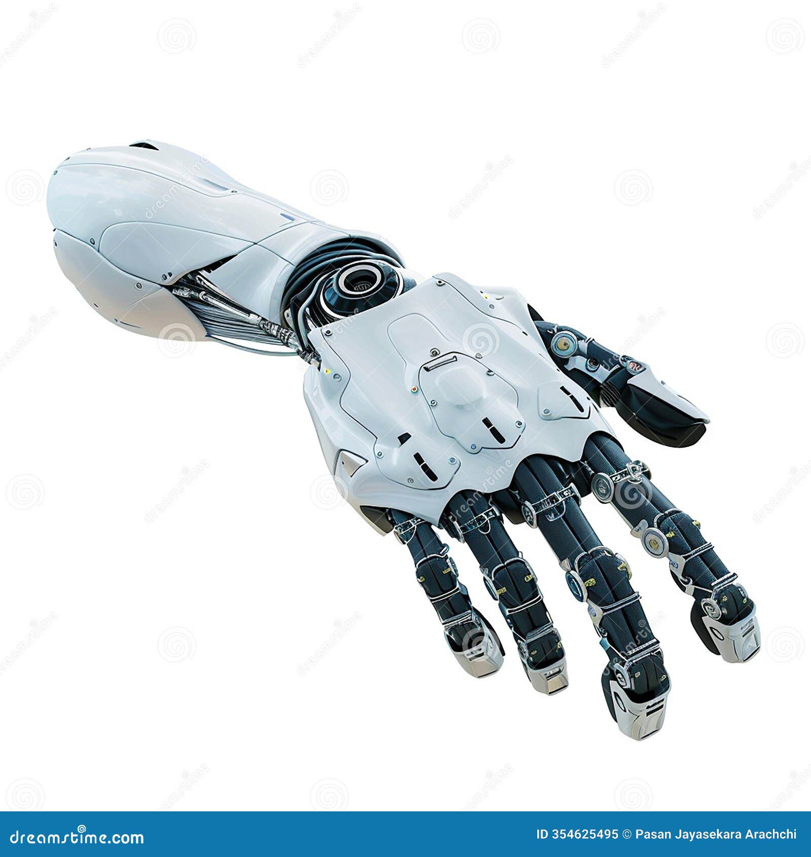 Bionic Prosthetic Icon On White Background Royalty-Free Stock Image ...