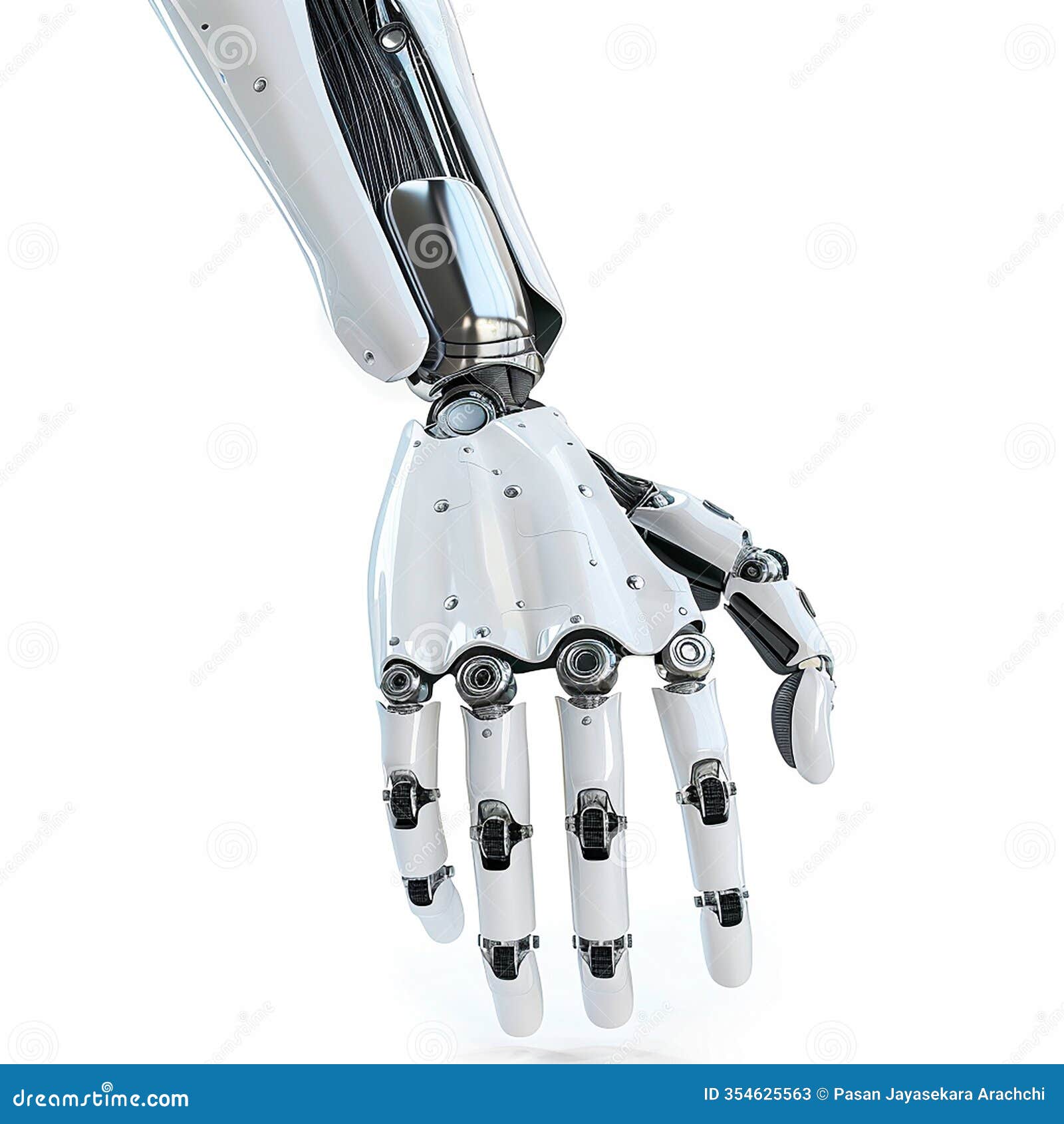 Bionic Prosthetic Icon On White Background Royalty-Free Stock Photo ...