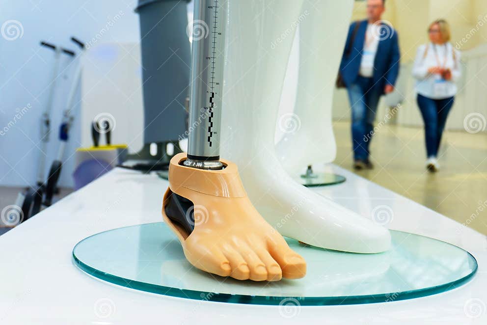Bionic Prosthetic Leg. Modern Technology for Prosthetic Limbs Stock ...