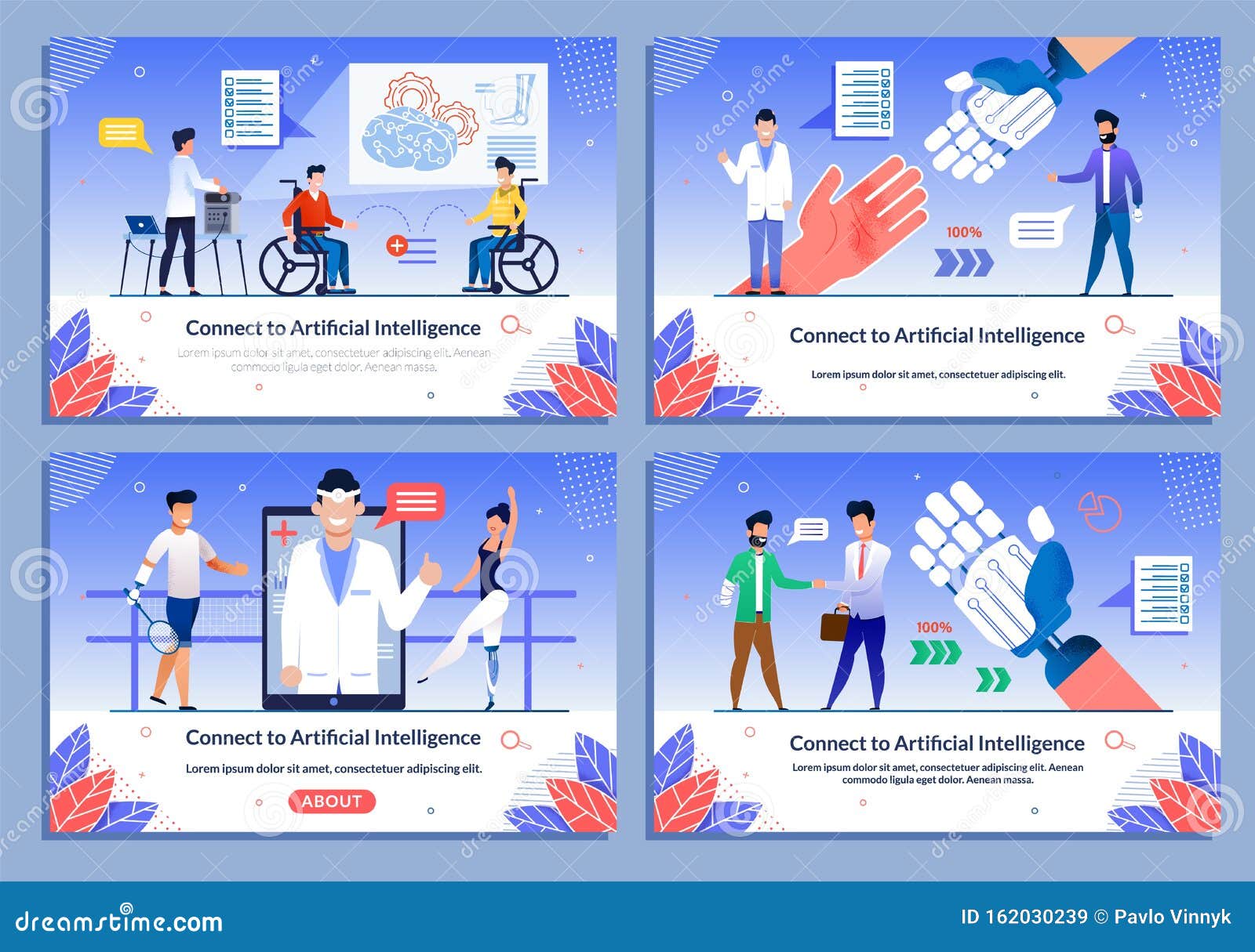 Bionic Prosthetic Leg Cartoon Vector | CartoonDealer.com #296178359