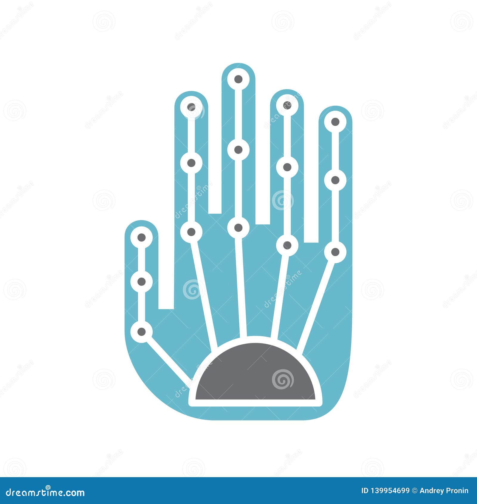 Bionic Prothesis Icon on White Background for Graphic and Web Design ...