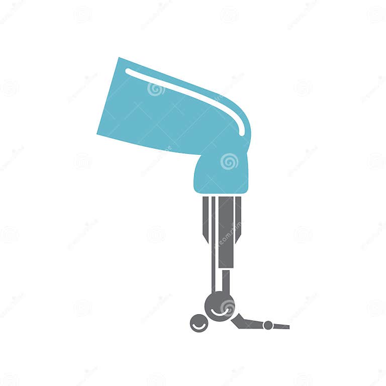 Bionic Prothesis Icon on White Background for Graphic and Web Design ...