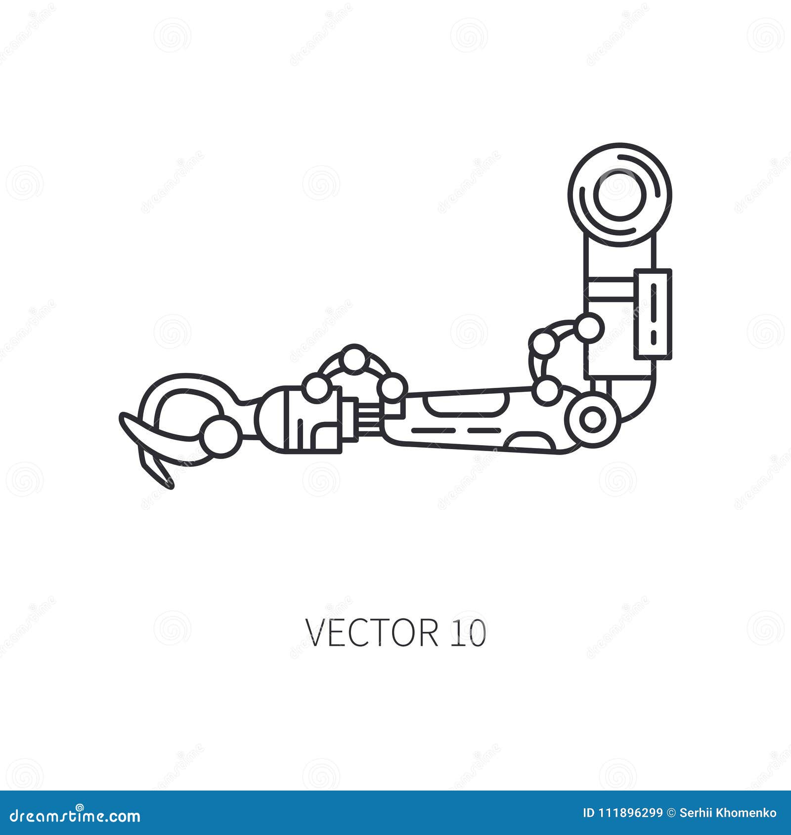 Bionic Robot Leg Prosthesis Color Line Icon. Bionic Prosthesis Limb ...