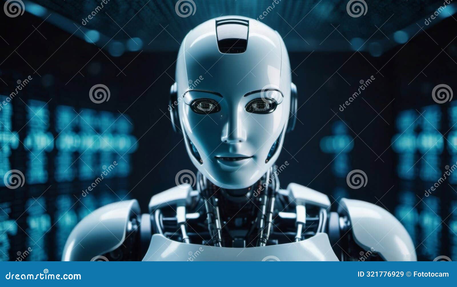 .Bionic Rumble Cyborg from the Future. Future Concept Stock ...