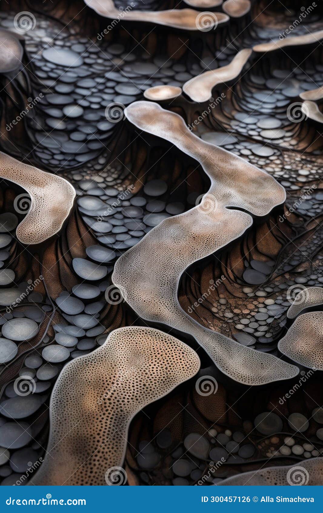 Bionic Surface Freeform Natural Soil Texture Stock Illustration ...