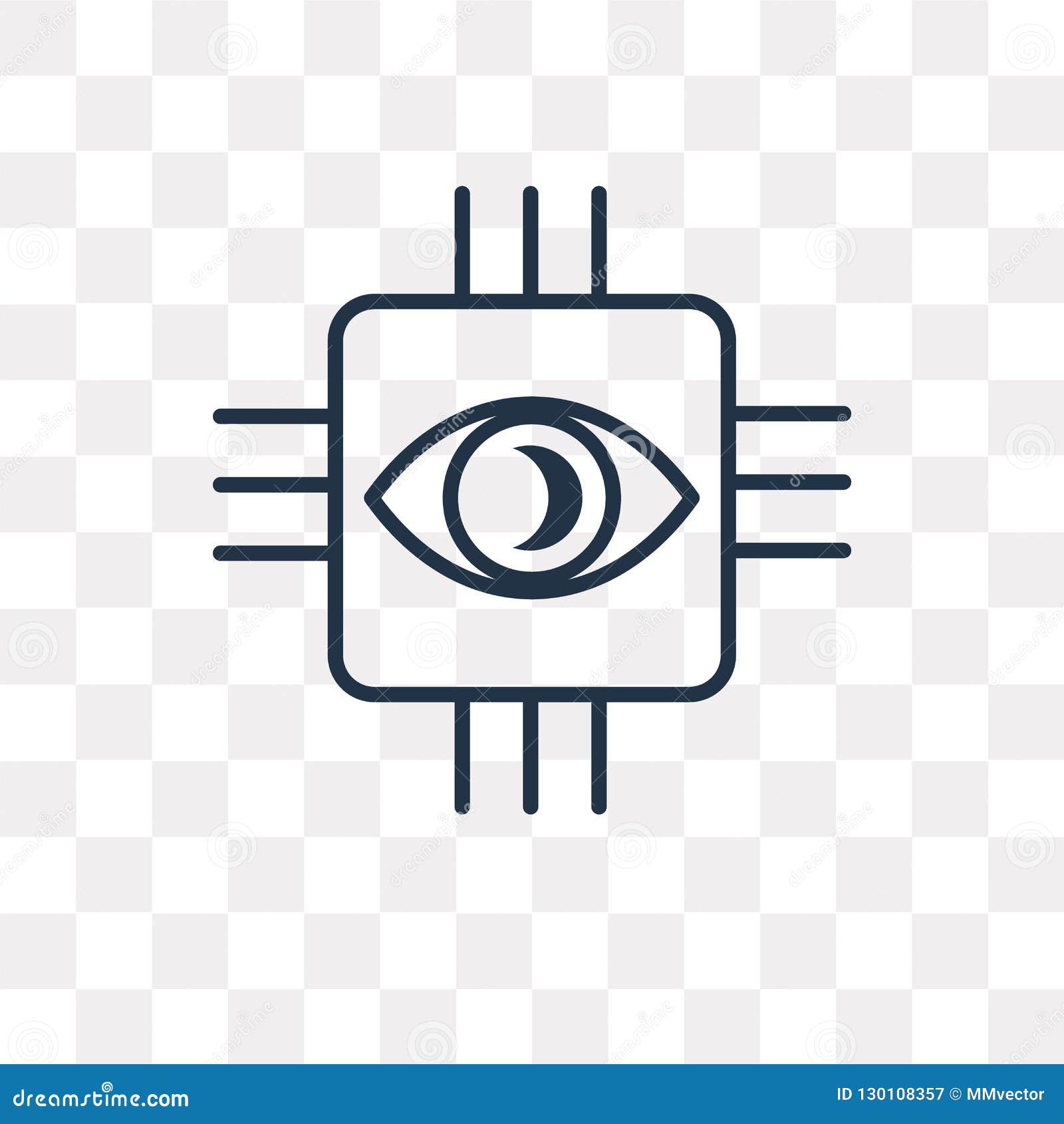 Bionic Eye Vector Icon On White Background. Flat Vector Bionic Eye Icon ...