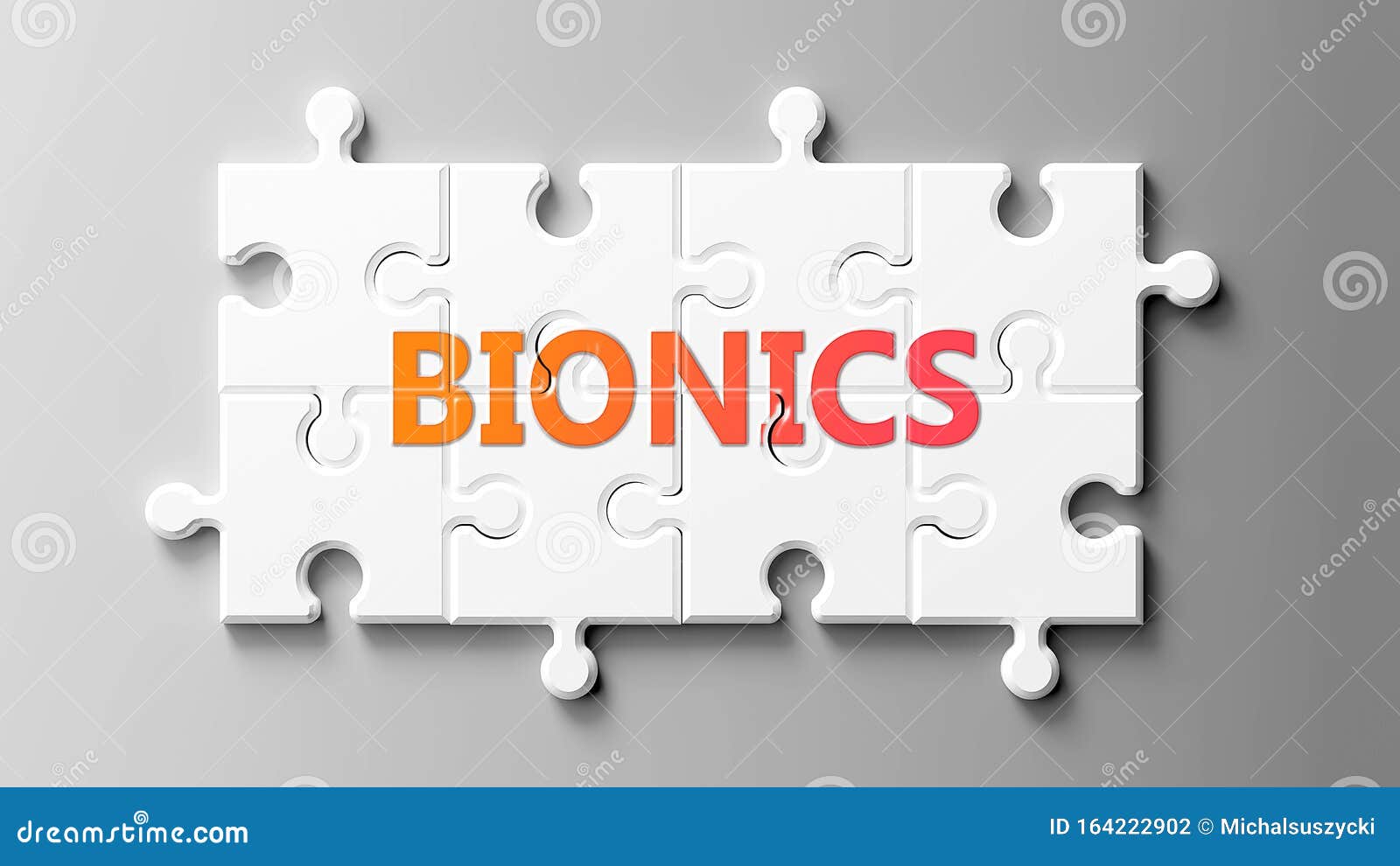 Bionics Complex Like a Puzzle - Pictured As Word Bionics on a Puzzle ...