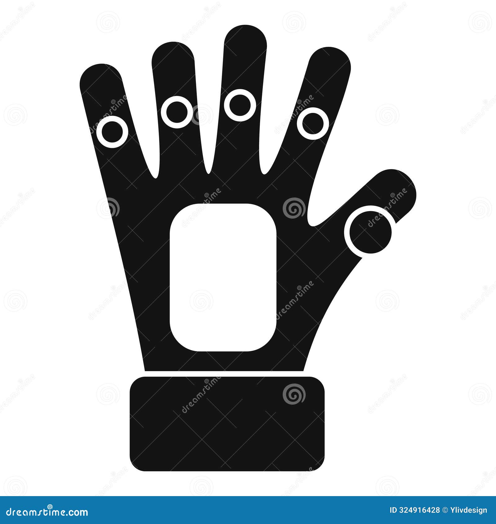 Bionics Engineer Designing Artificial Hand with Sensors Stock Vector ...