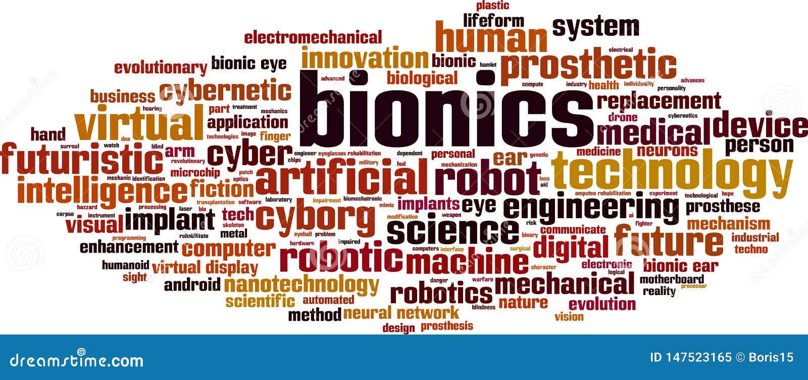 Bionics word cloud stock vector. Illustration of cyborg - 147523165