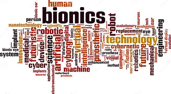 Bionics word cloud stock vector. Illustration of bionics - 193585601