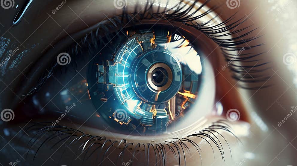 Bioonic Eye a Realistic Image of a Bionic Eye Combinin_005 Stock ...