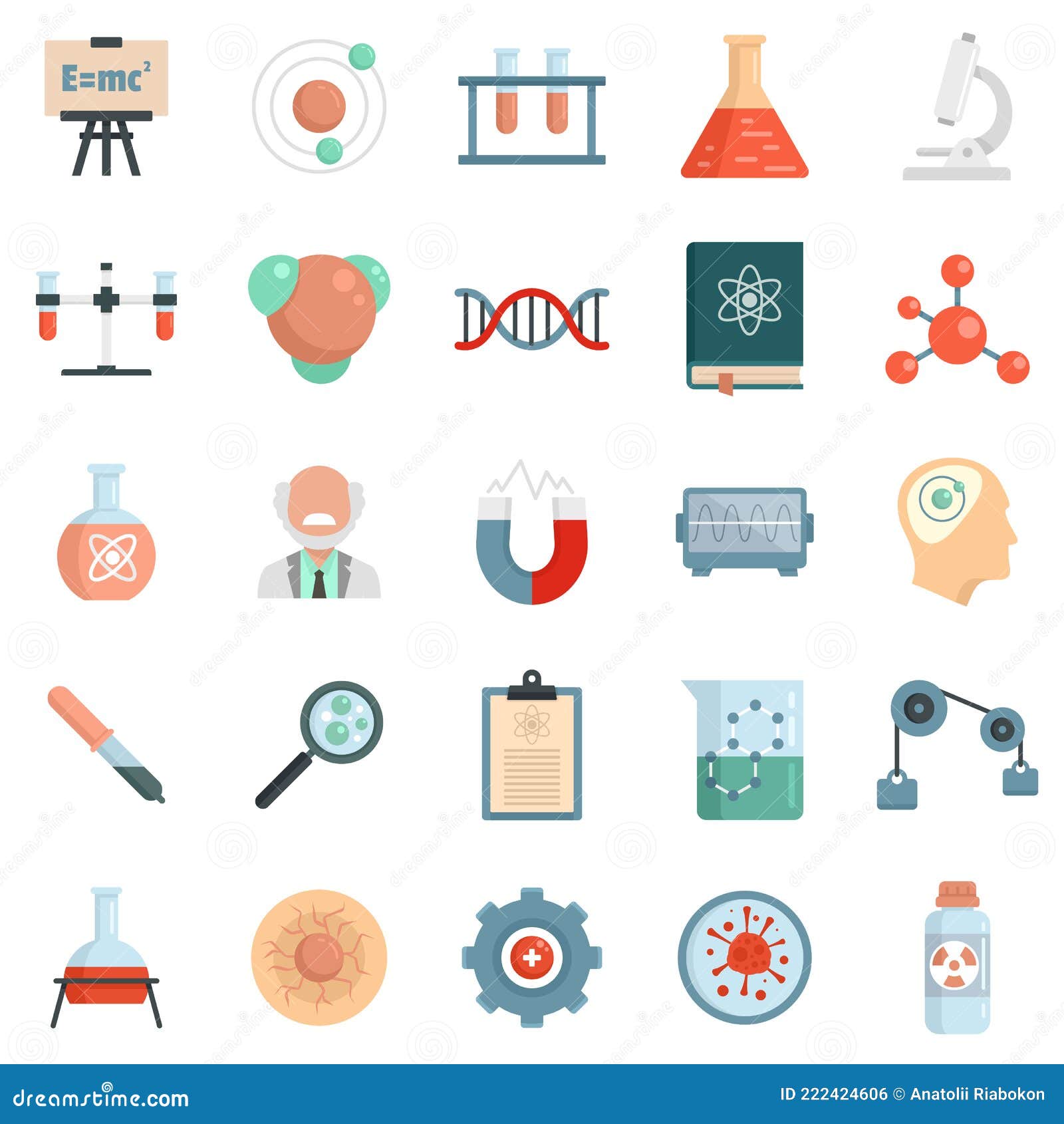 Biophysics Logo Template Cartoon Vector | CartoonDealer.com #201779923