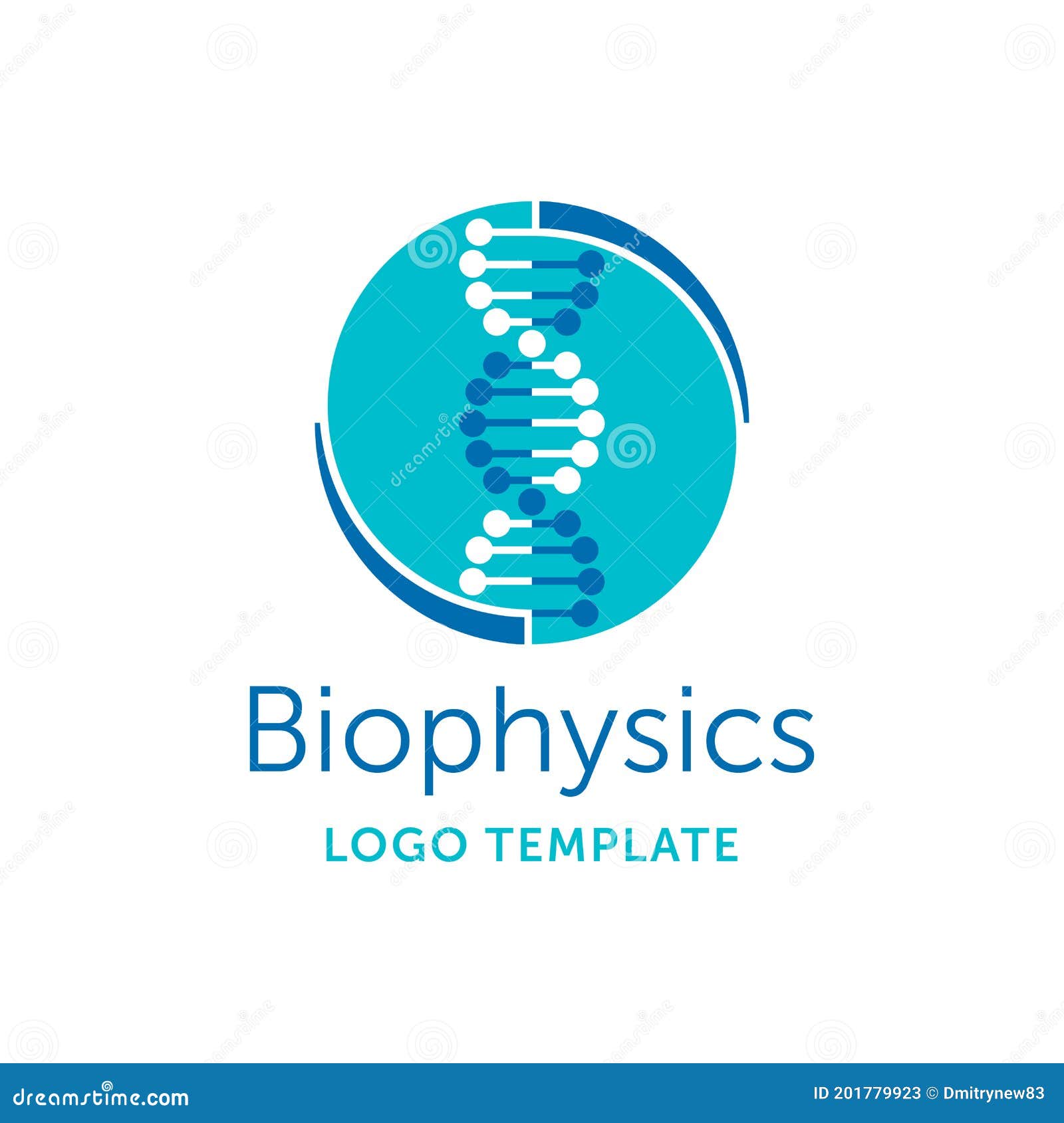 Biophysics Logo Template Cartoon Vector | CartoonDealer.com #201779923