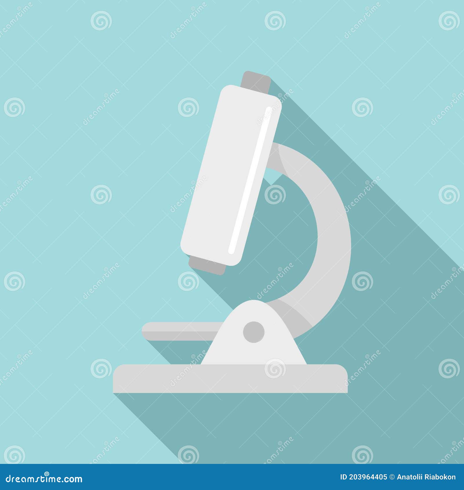 Biophysics Microscope Icon, Flat Style Vector Illustration ... Biophysics Microscope Icon, Flat Style Vector Illustration ...