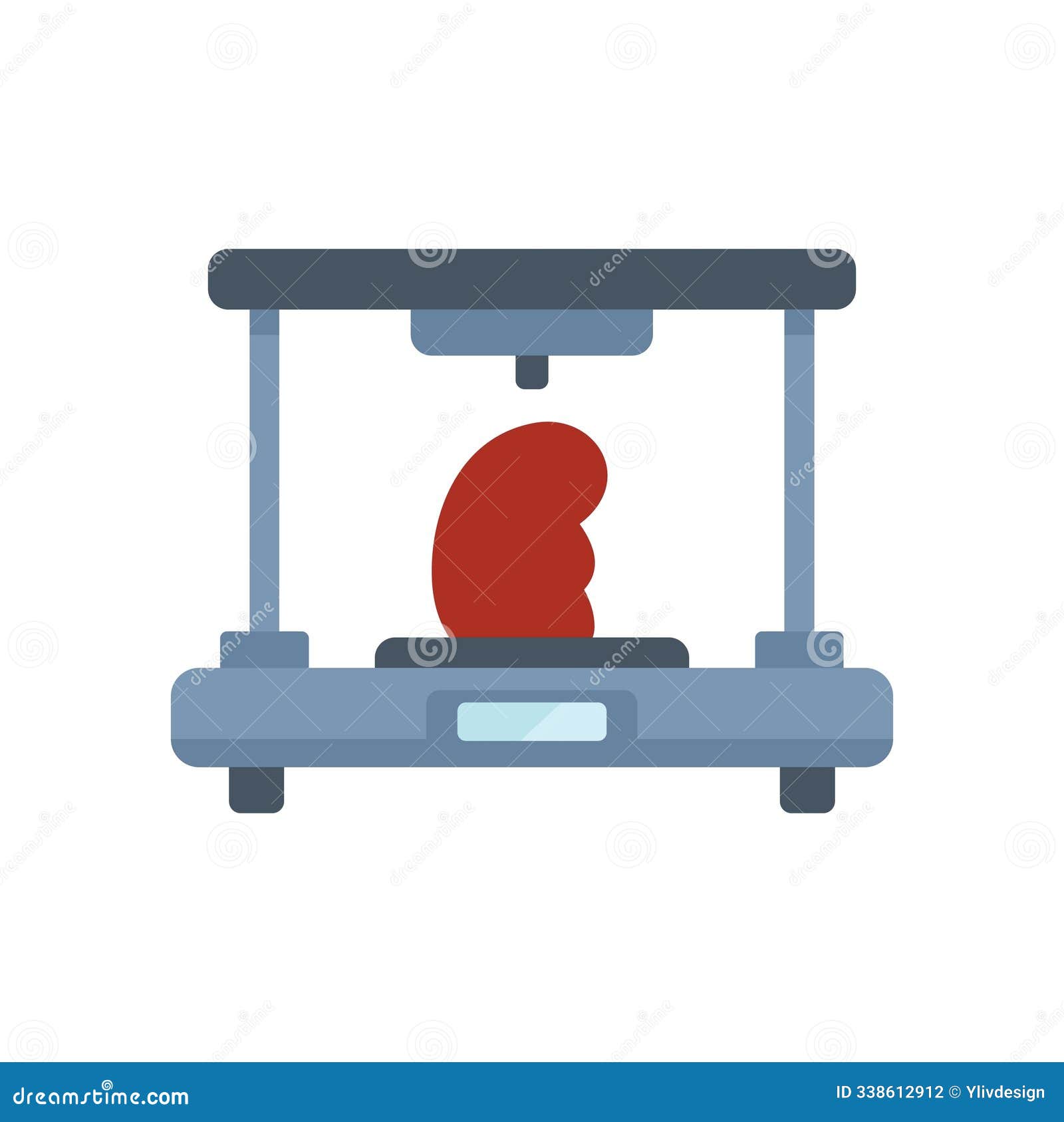 Bioprinting Machine Creating an Artificial Kidney for Medical Use Stock ...
