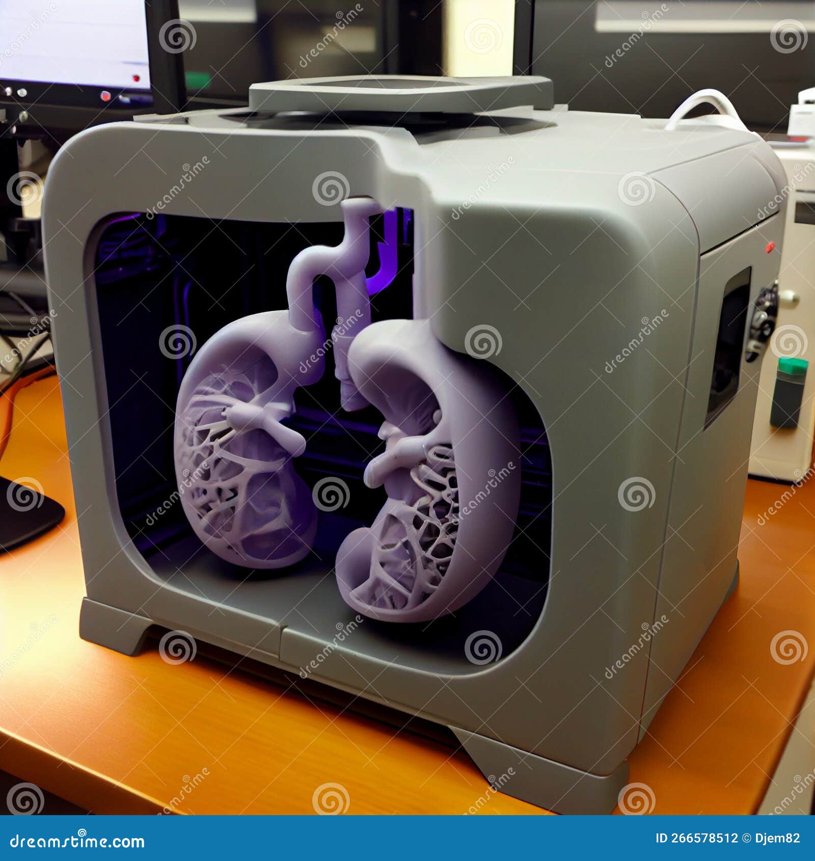 Bioprinting Process of Human Kidney Created with Generative Ai Stock ...