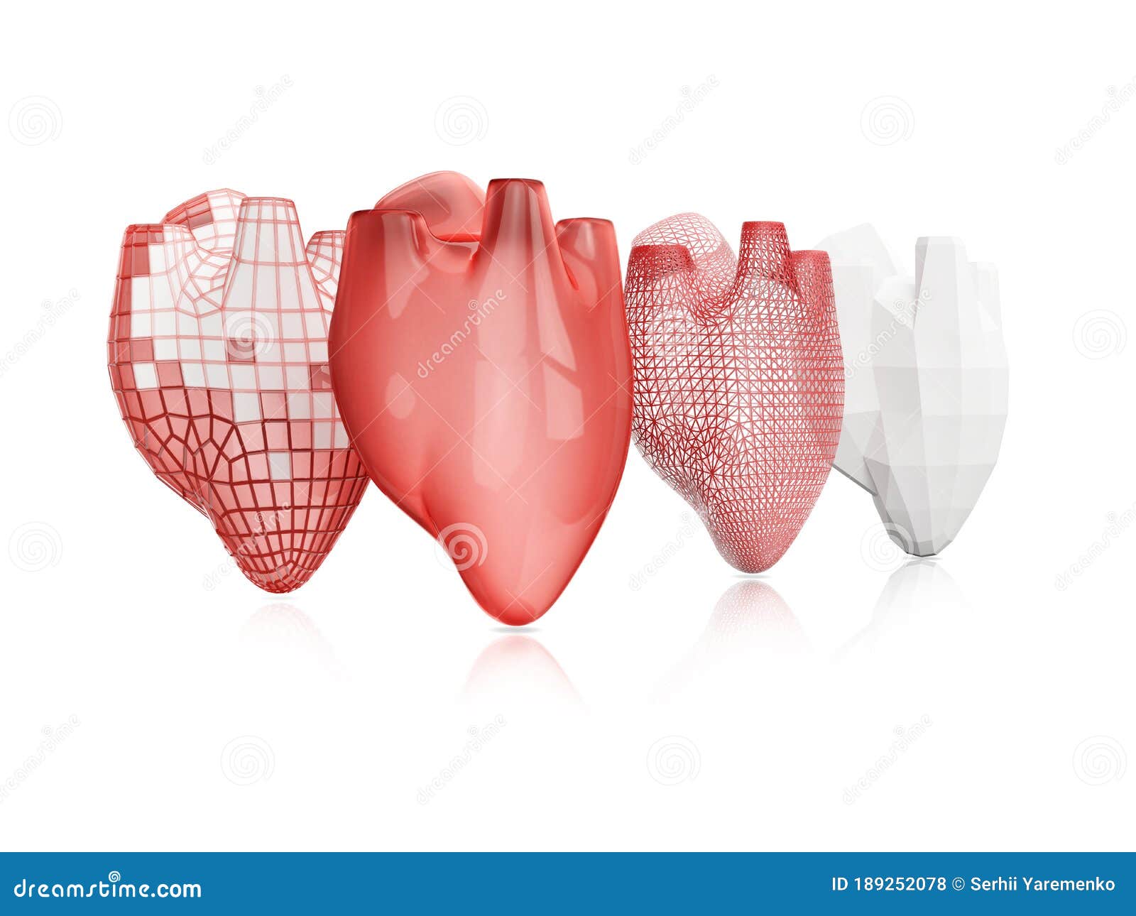 Process of Creating Human Hearts Stock Illustration - Illustration of ...