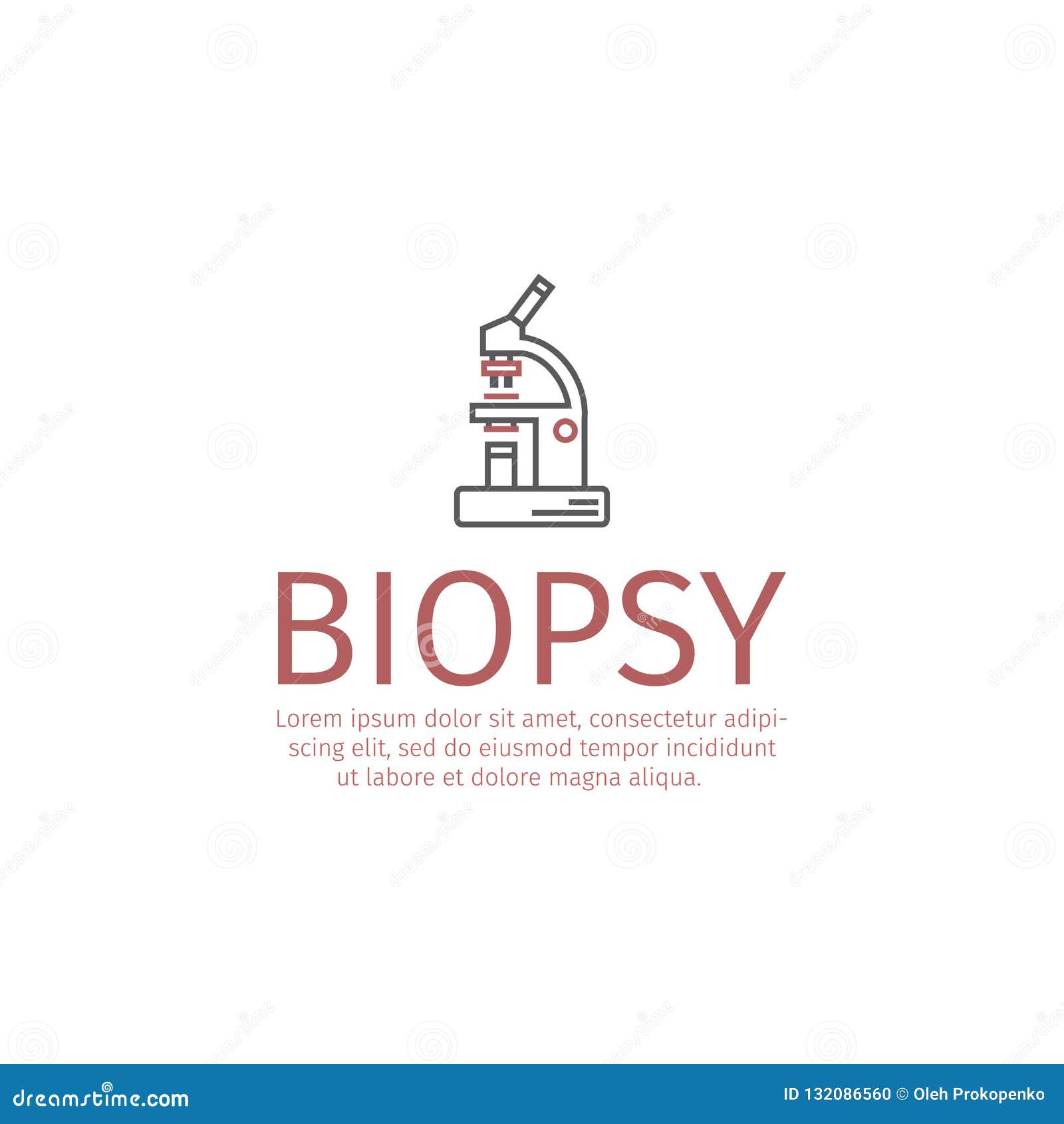 Biopsy Flat Icon. Vector Sign for Web Graphic. Stock Vector ...