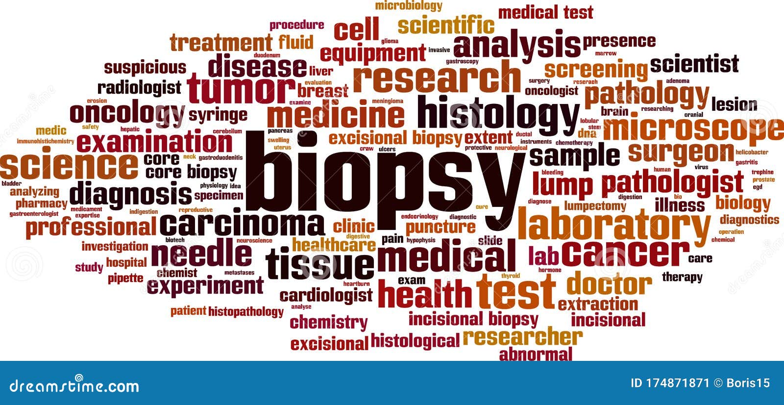 Biopsy word cloud stock vector. Illustration of fluid - 174871871
