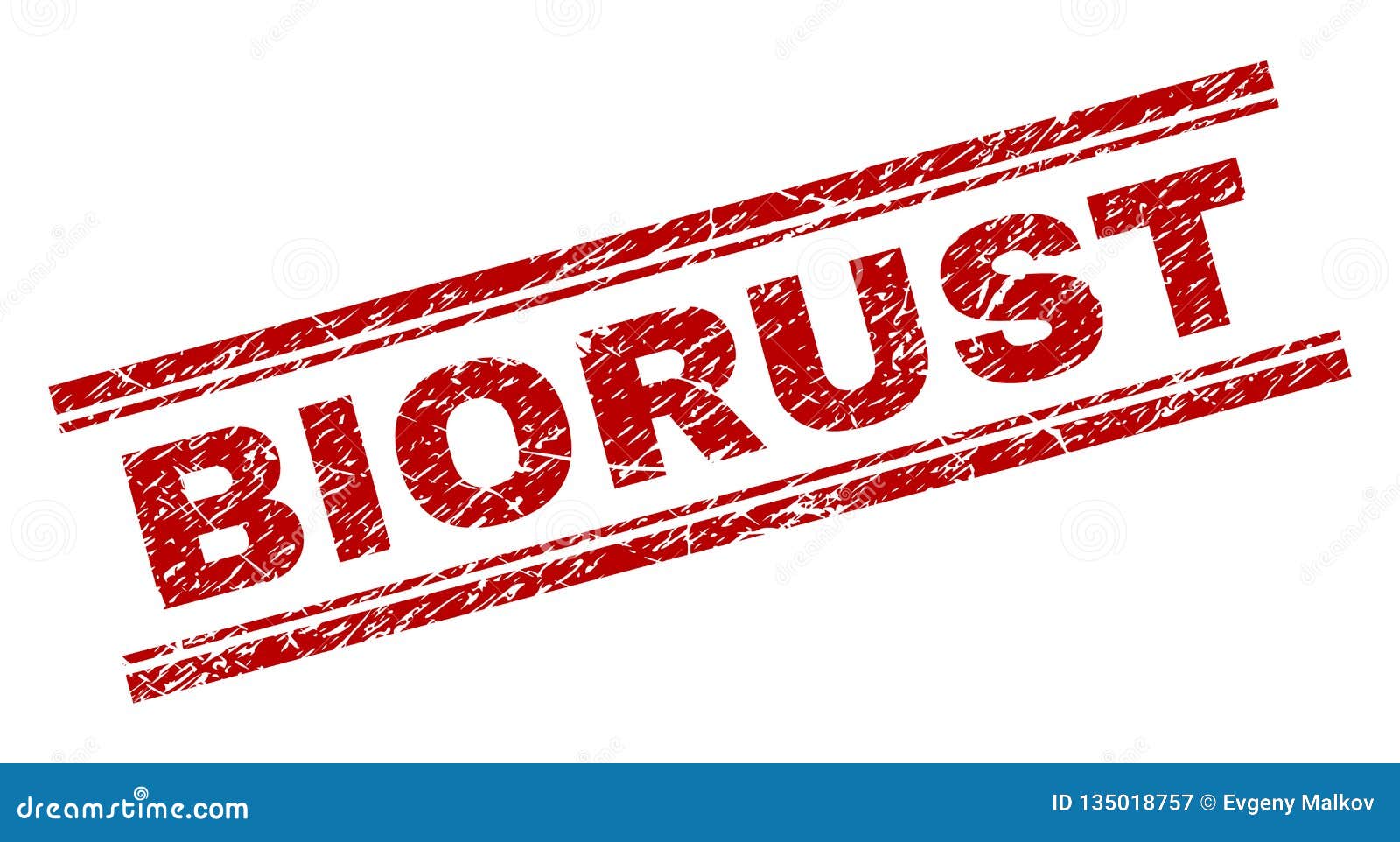 Grunge Textured BIORUST Stamp Seal Stock Vector - Illustration of ...