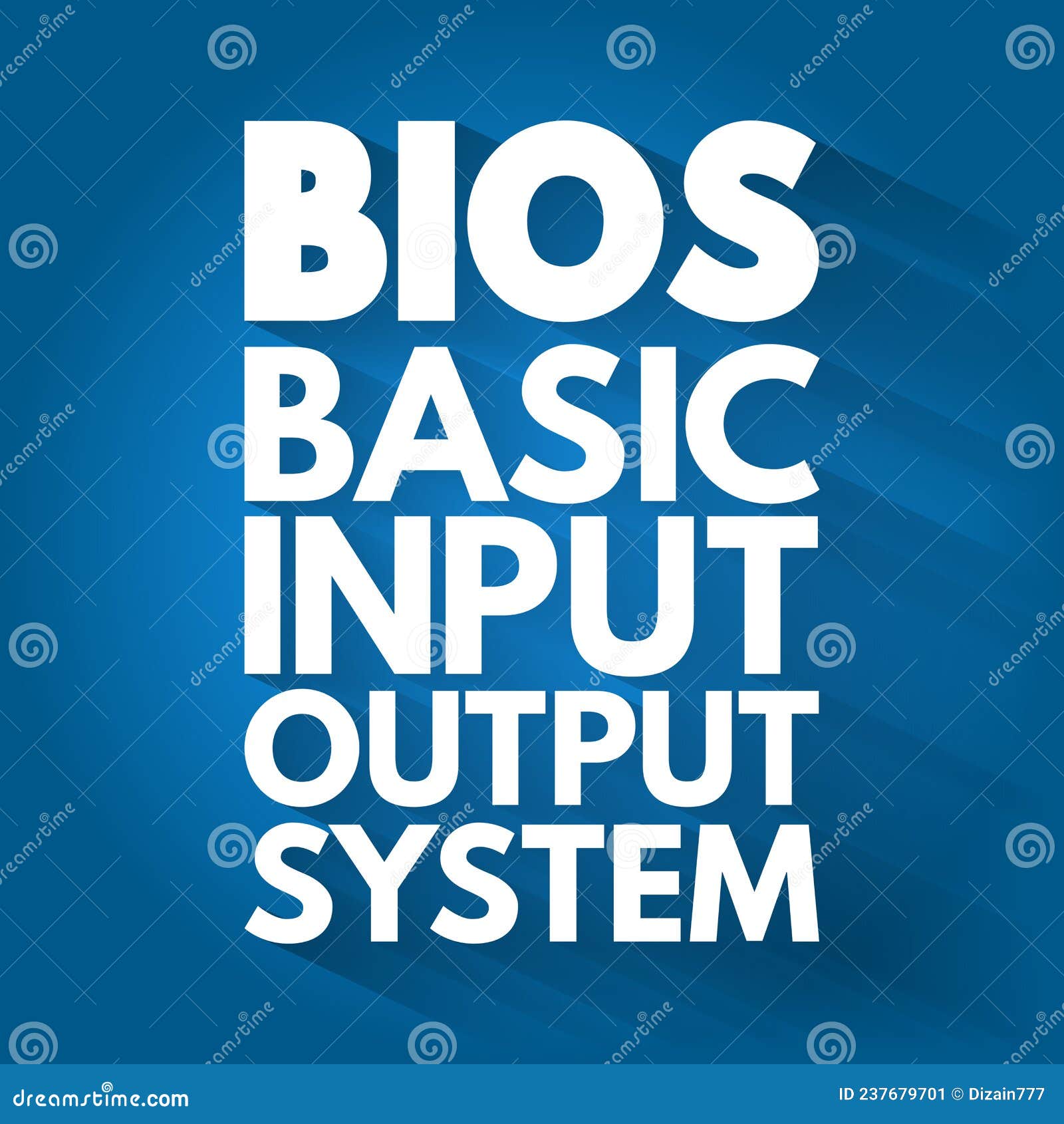 BIOS - Basic Input Output System Acronym, Technology Concept Background ...