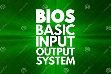 BIOS - Basic Input Output System Acronym Stock Illustration ...