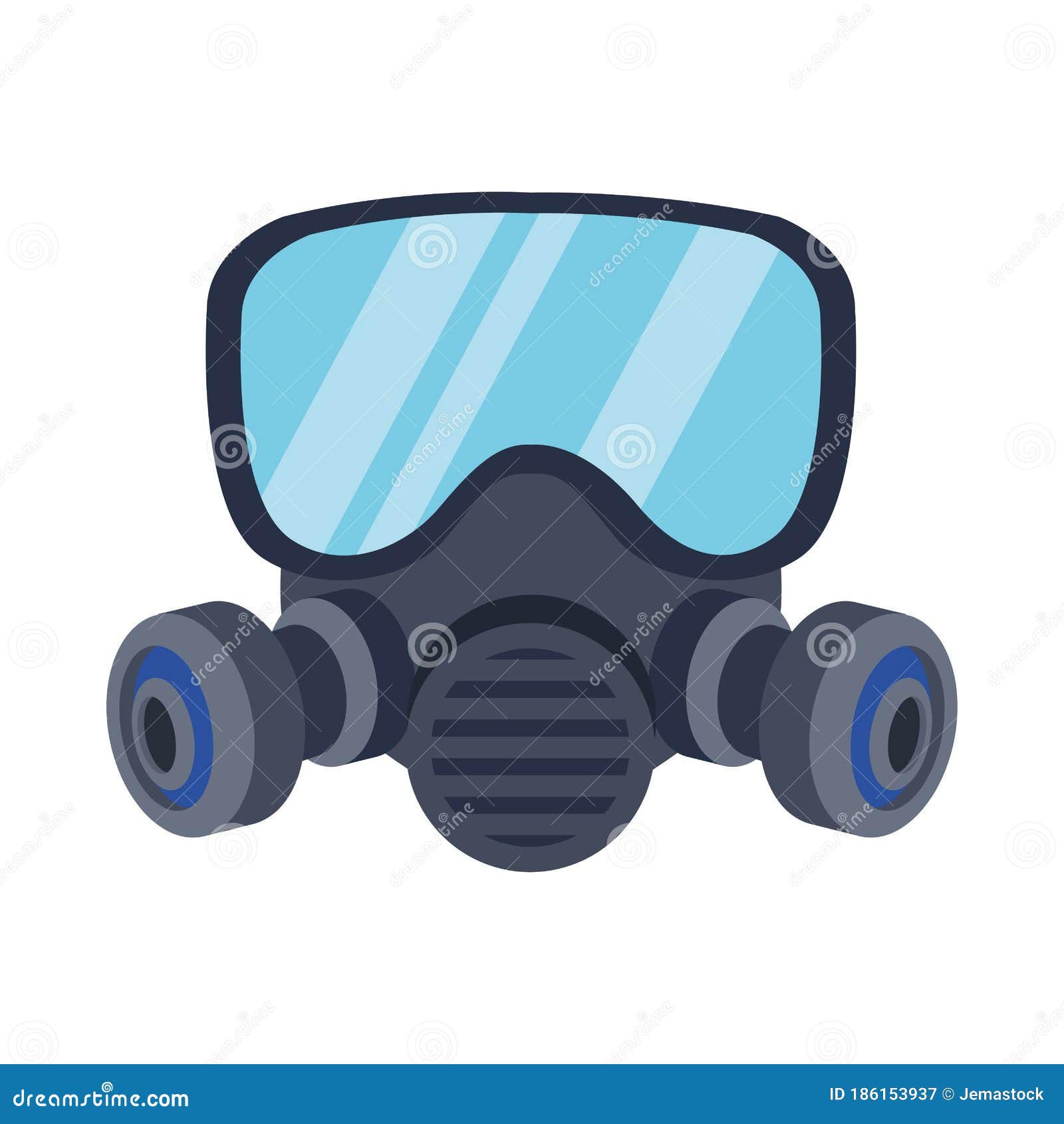 Biosafety Mask Protection Equipment Icon Stock Vector - Illustration of ...
