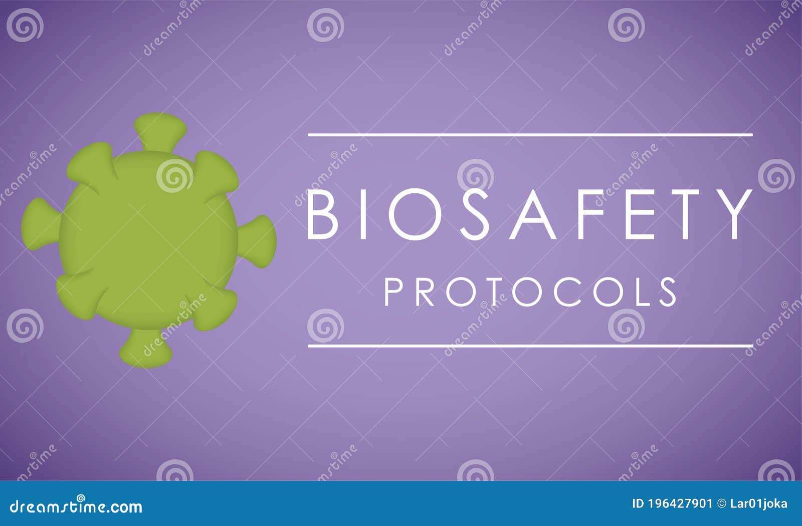 Biosafety protocols poster stock vector. Illustration of person - 196427901