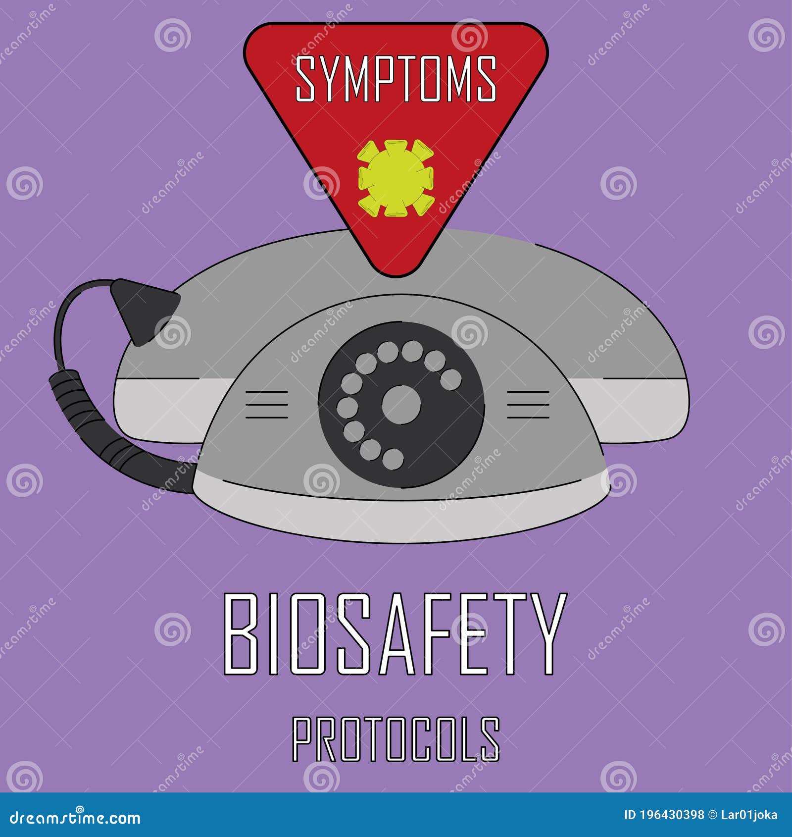 Biosafety protocols poster stock vector. Illustration of virus - 196430398