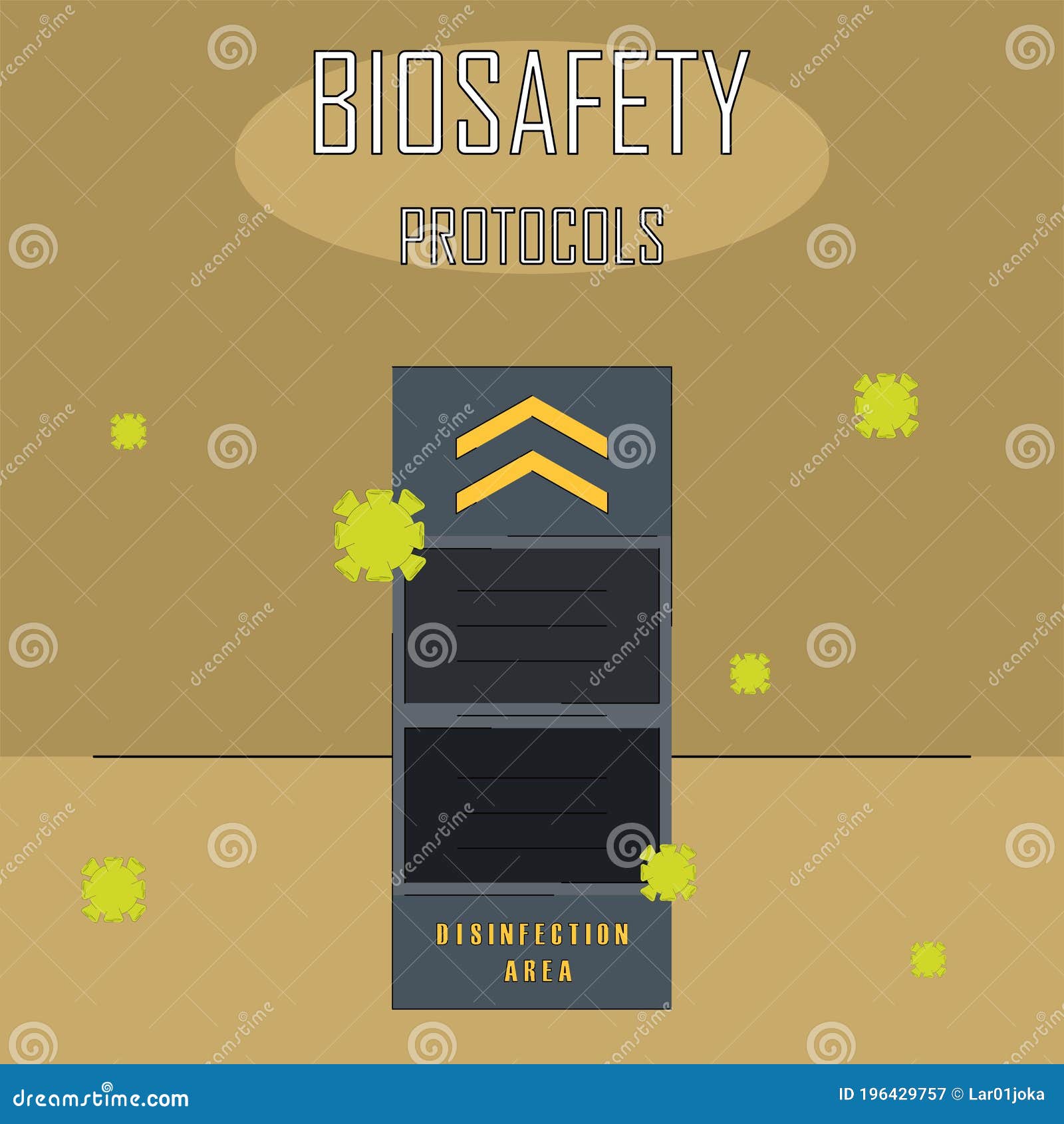 Biosafety protocols poster stock vector. Illustration of prevention ...