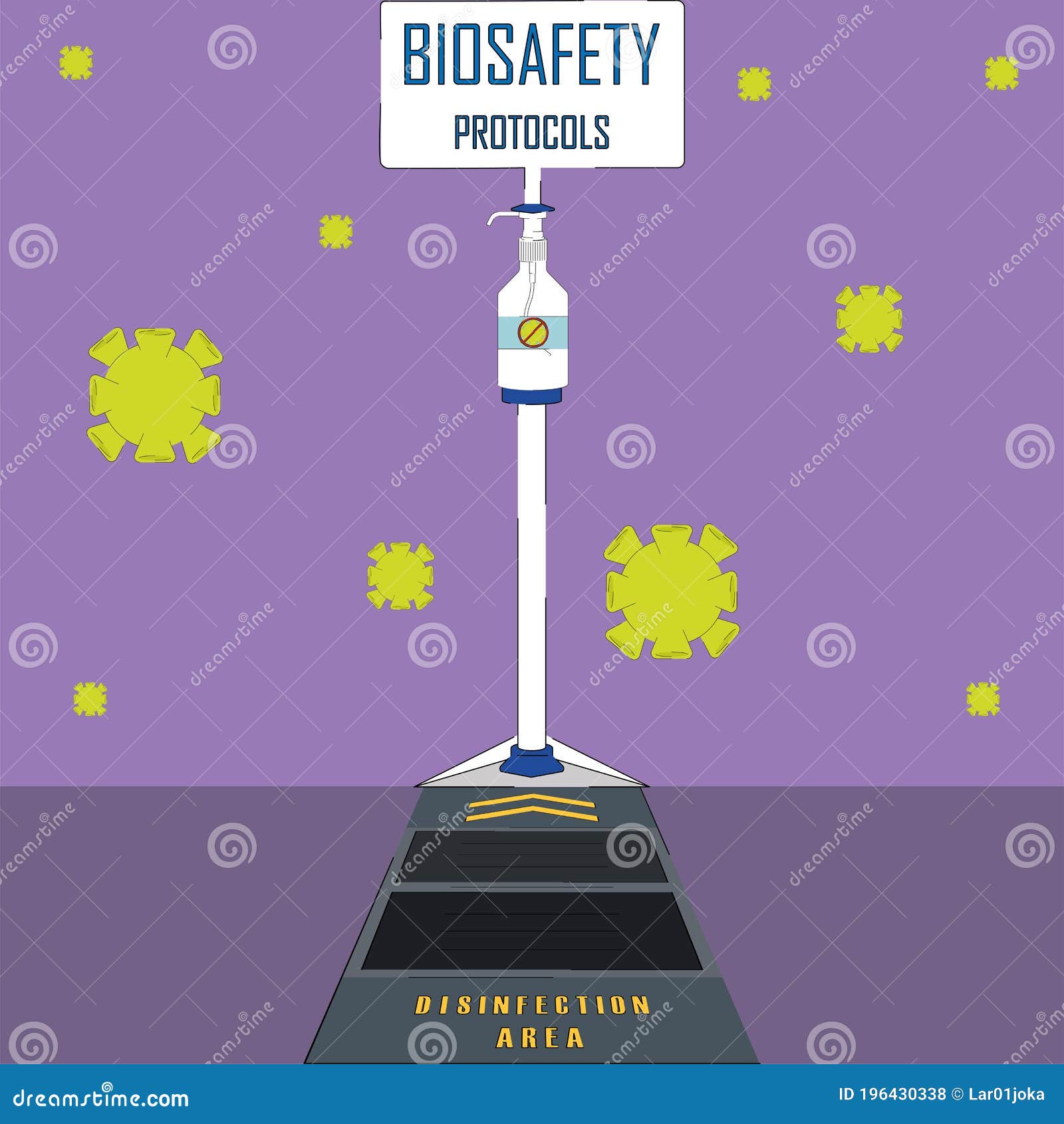 Biosafety Protocols Poster Vector Illustration | CartoonDealer.com ...