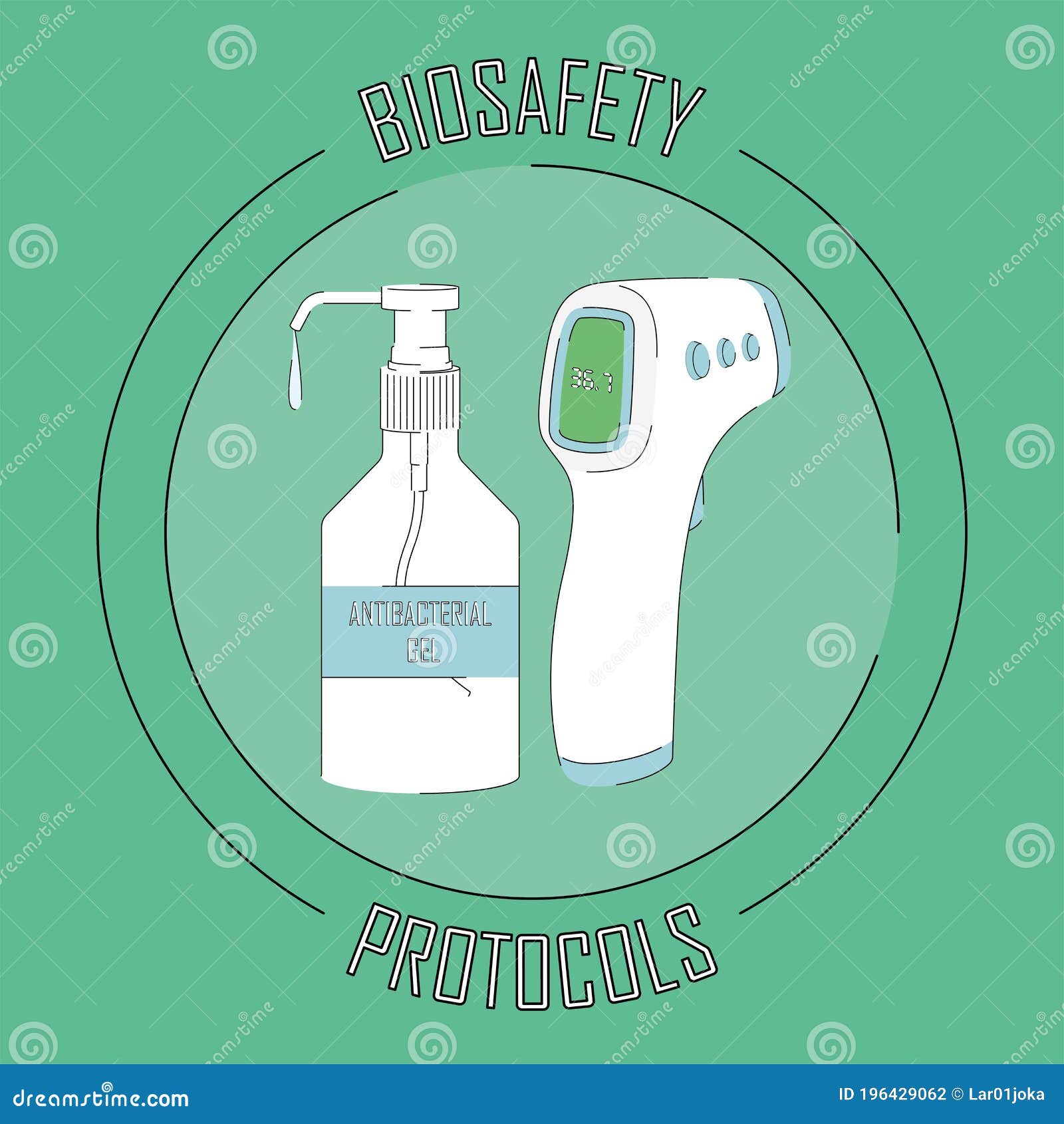 Biosafety protocols poster stock vector. Illustration of corporal ...