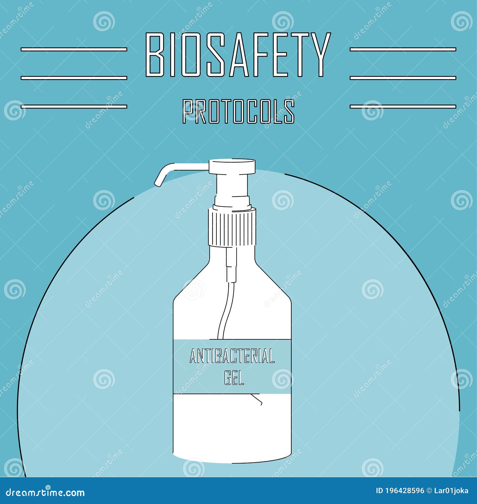 Biosafety Protocols Poster Cartoon Vector | CartoonDealer.com #193335507