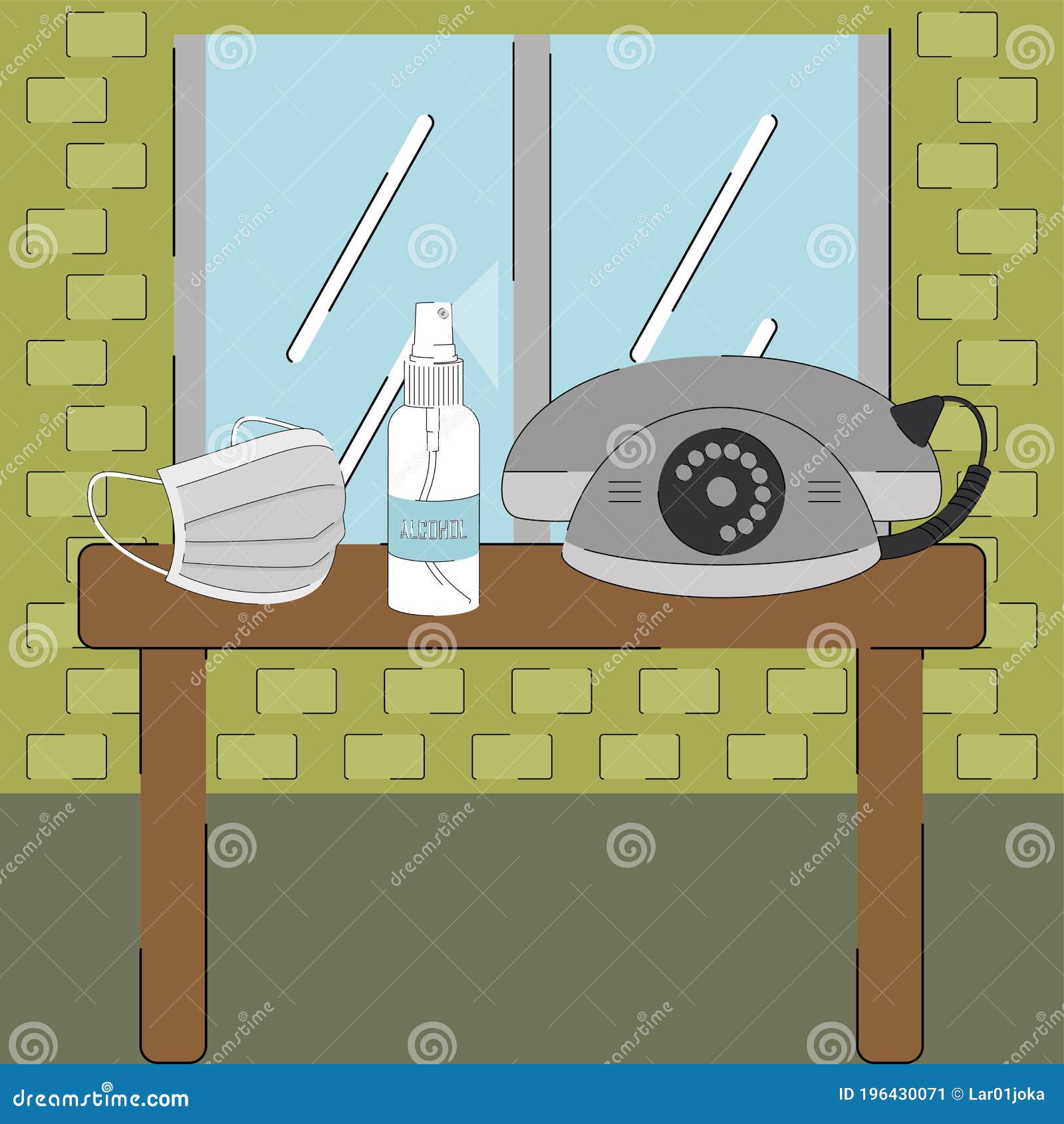 Biosafety Protocols Poster Cartoon Vector | CartoonDealer.com #196429565
