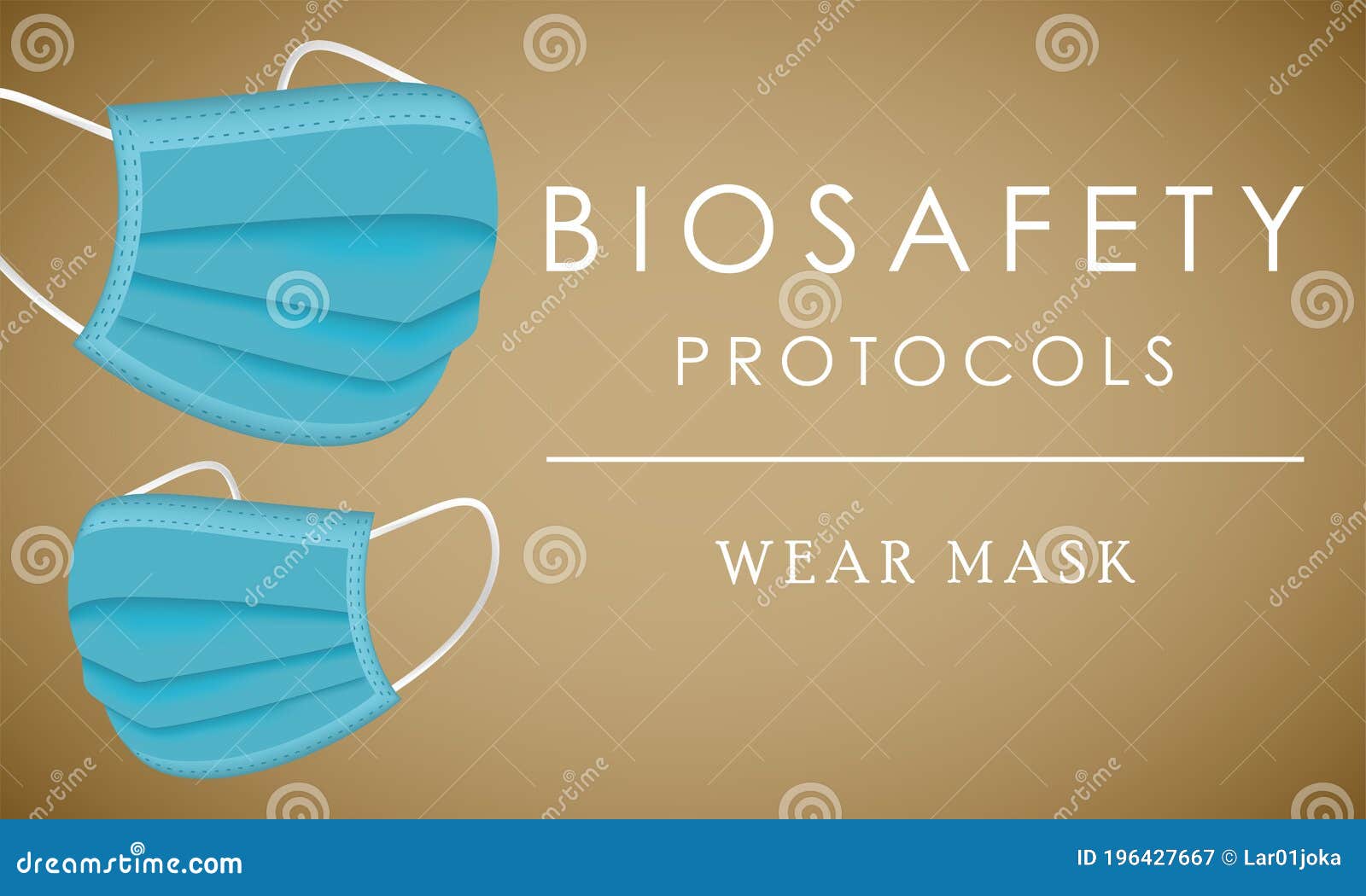 Biosafety protocols poster stock vector. Illustration of person - 196427667