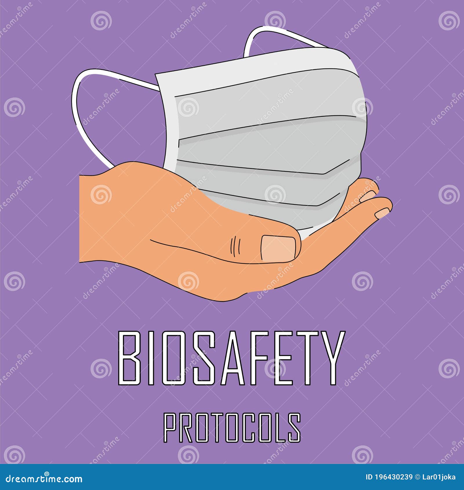 Biosafety Protocols Poster Cartoon Vector | CartoonDealer.com #196430239
