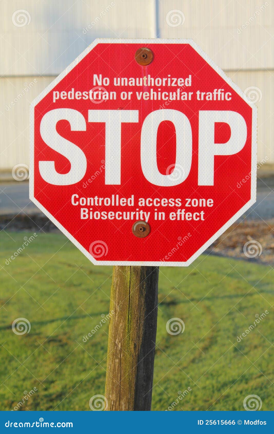 Biosecurity Stop Sign stock photo. Image of protection - 25615666